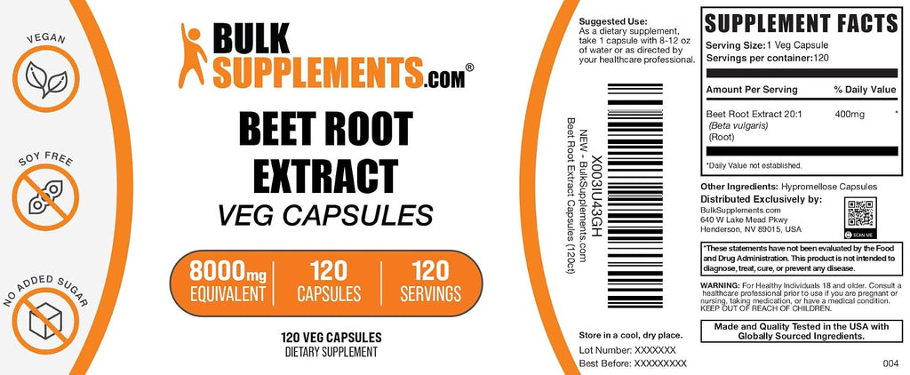 beet root capsules for improved circulation