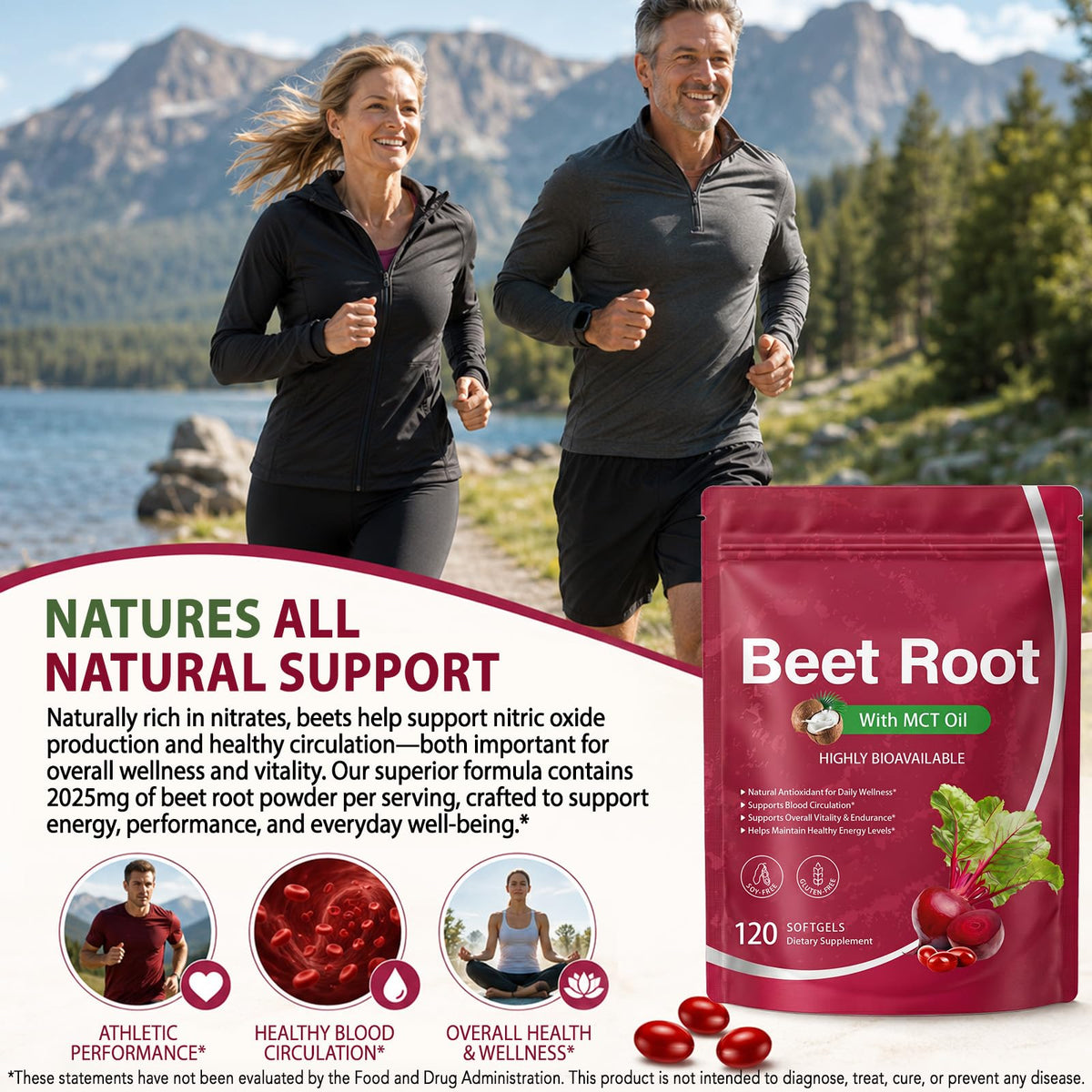 Beet root capsules for improved stamina