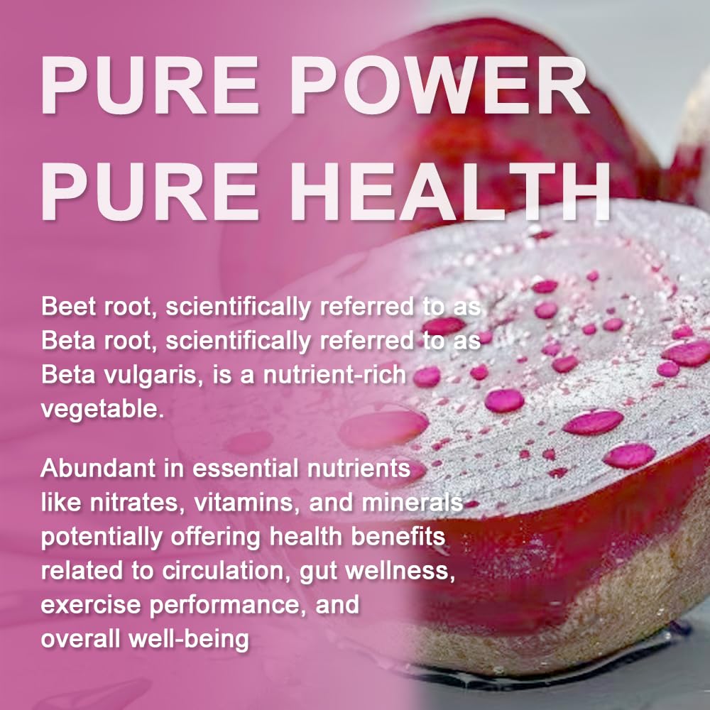 Beet root capsules for overall wellness