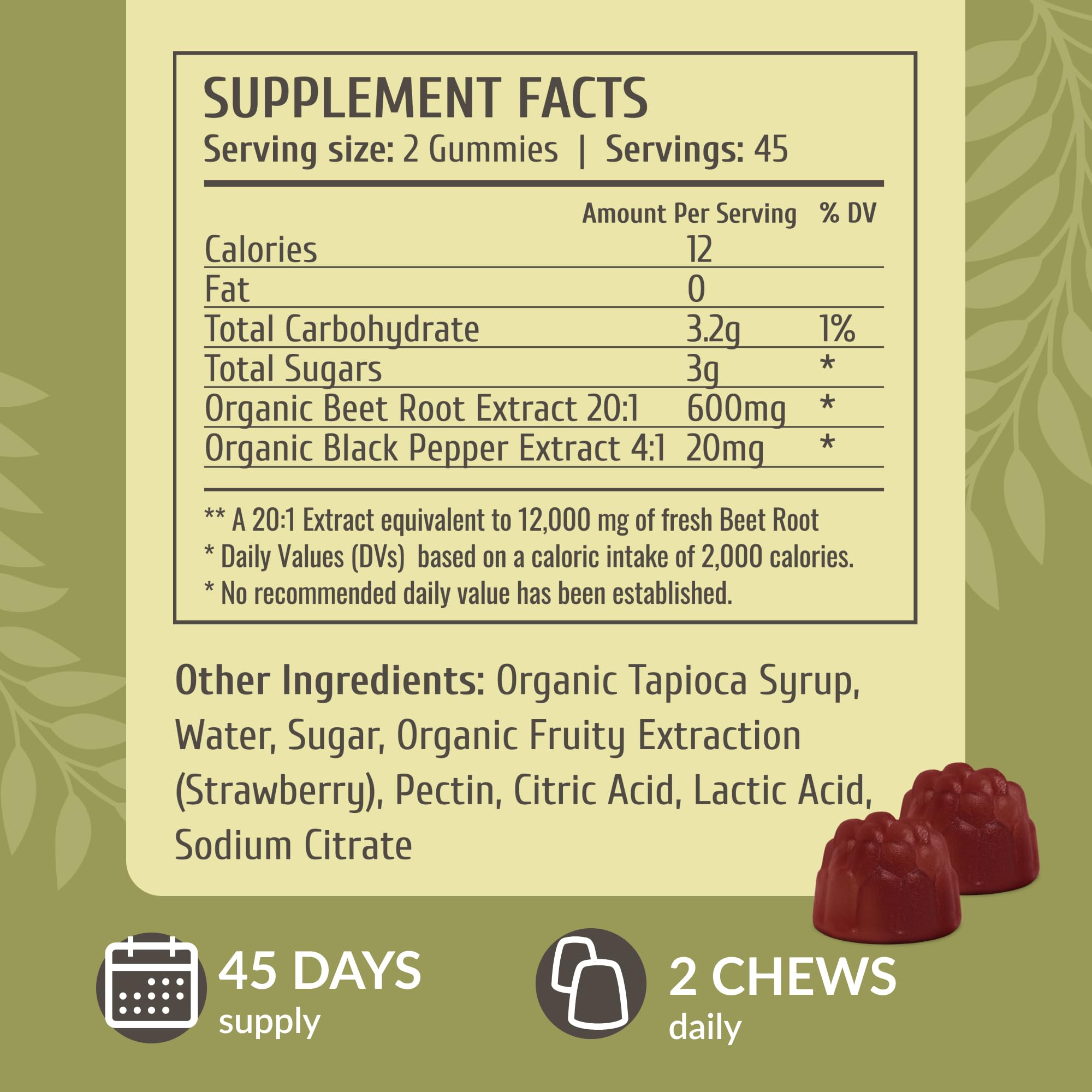 beet root chews for improved circulation
