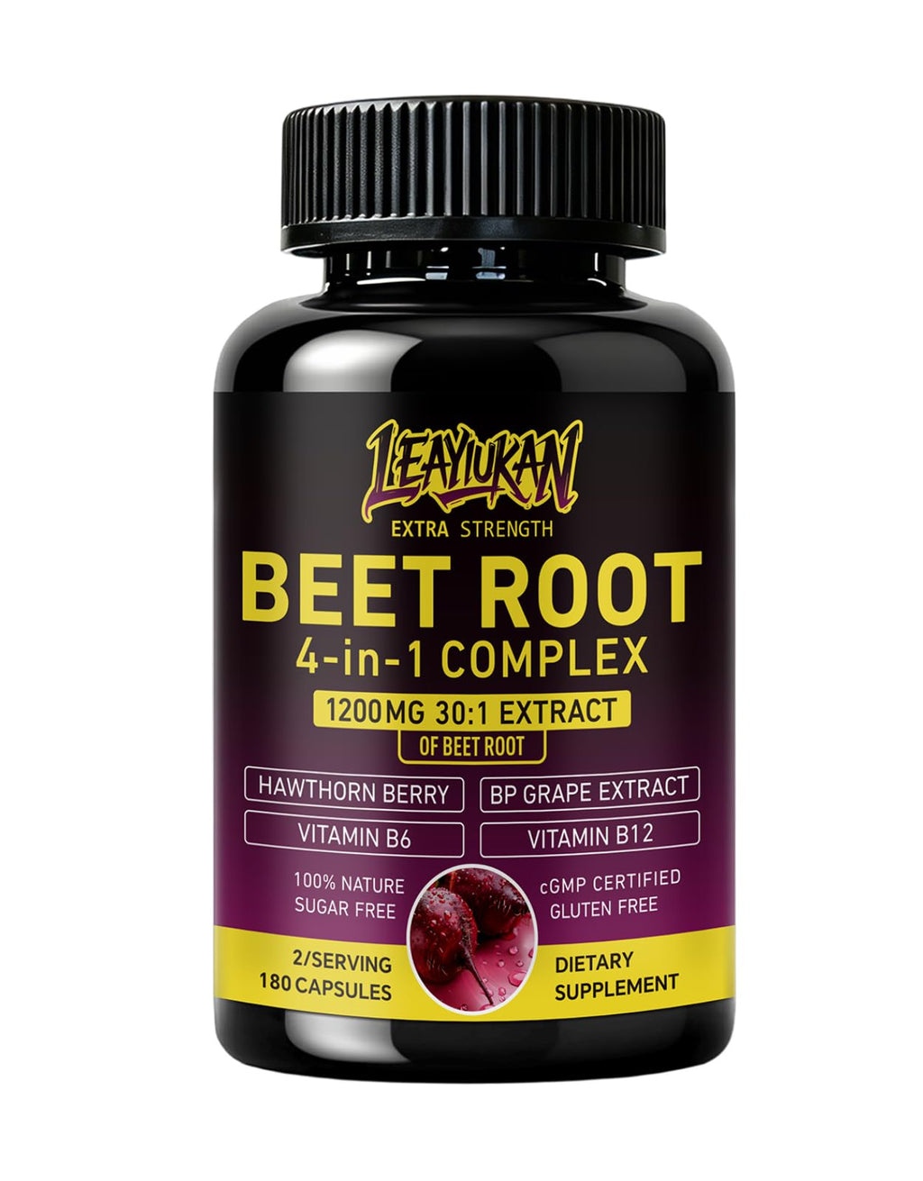 Beet root extract pre-workout capsules