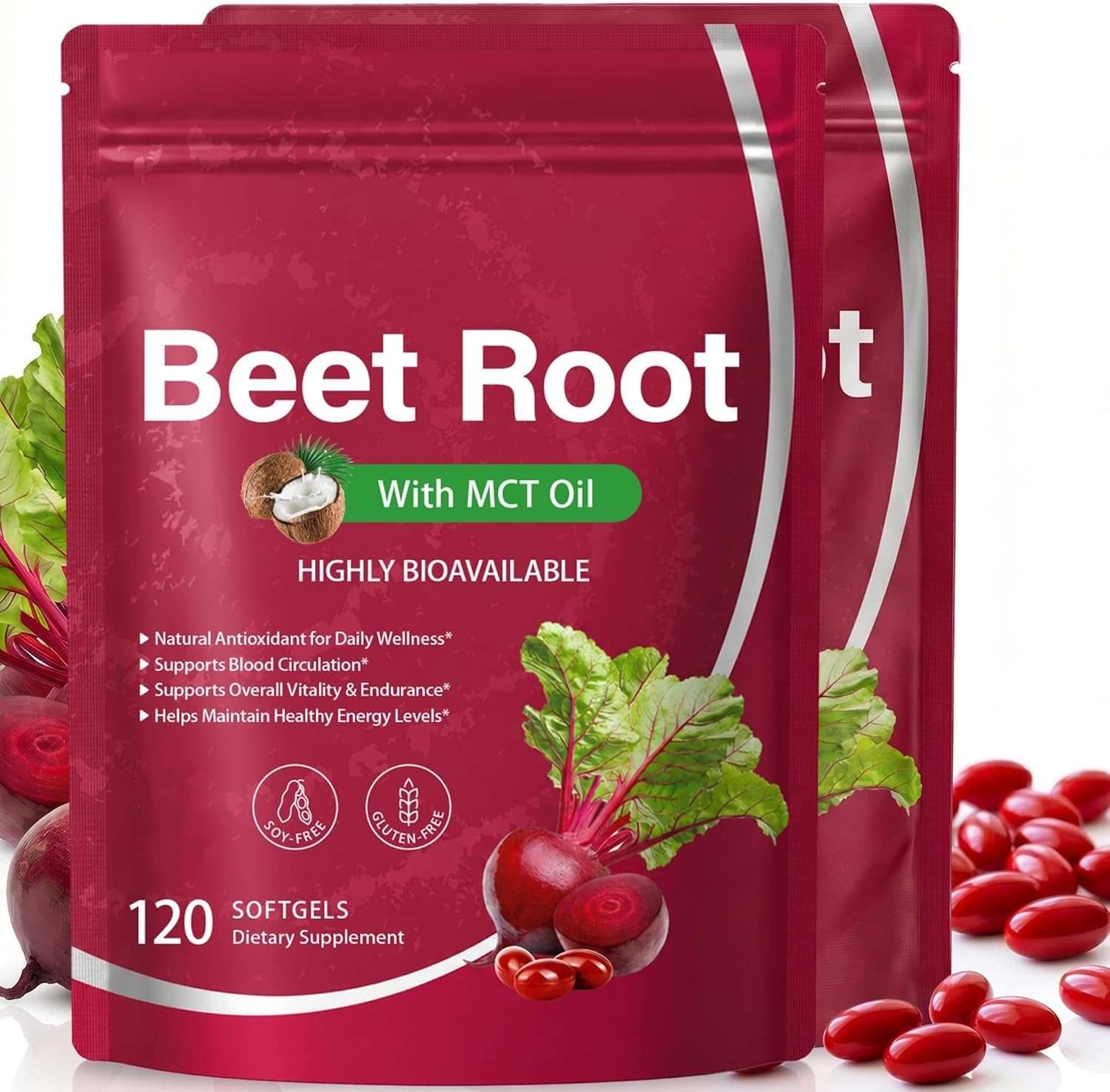 Beet root extract softgels for energy