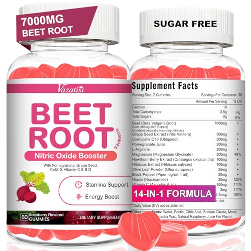 Beet root gummies for energy boost