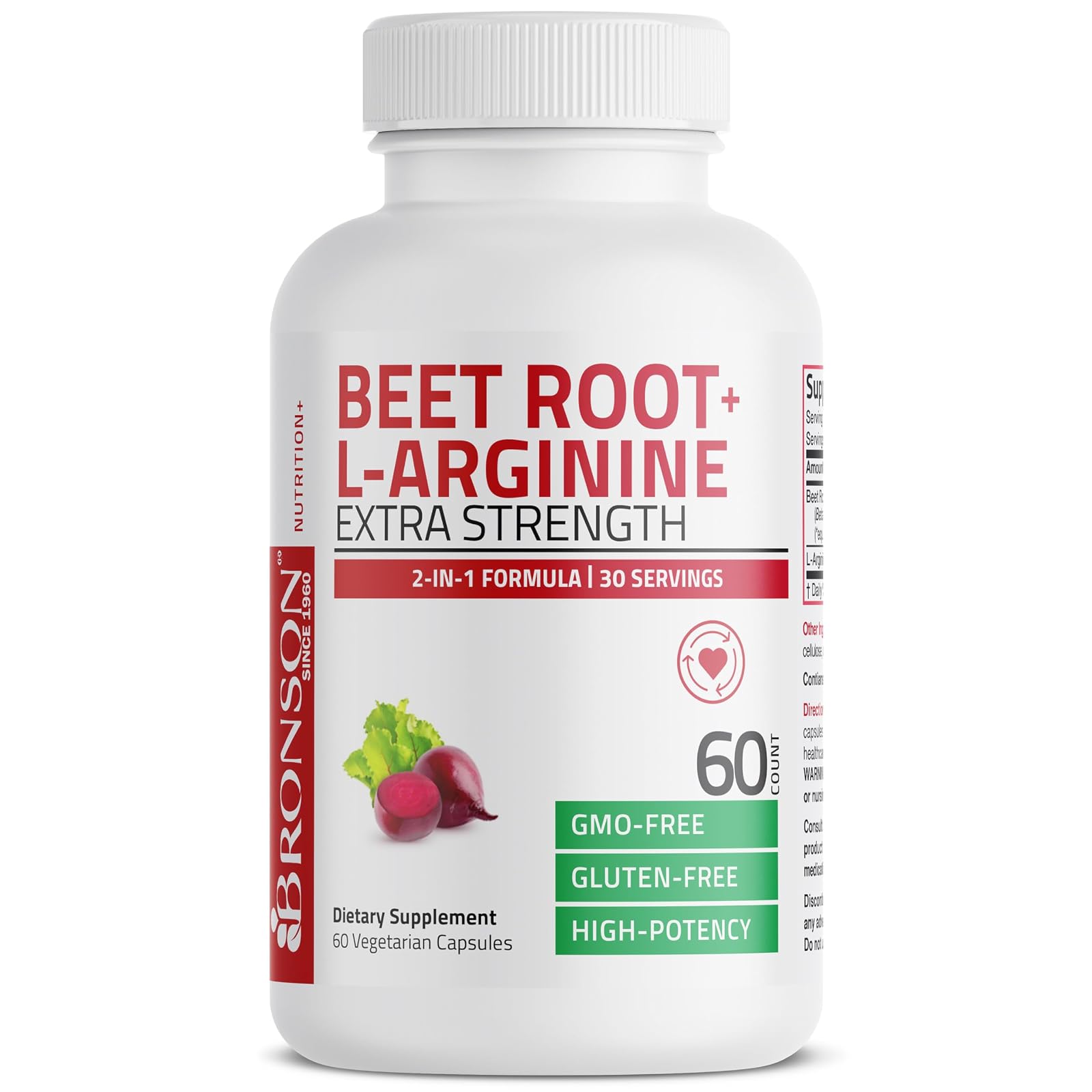 Beet root l-arginine capsules for performance