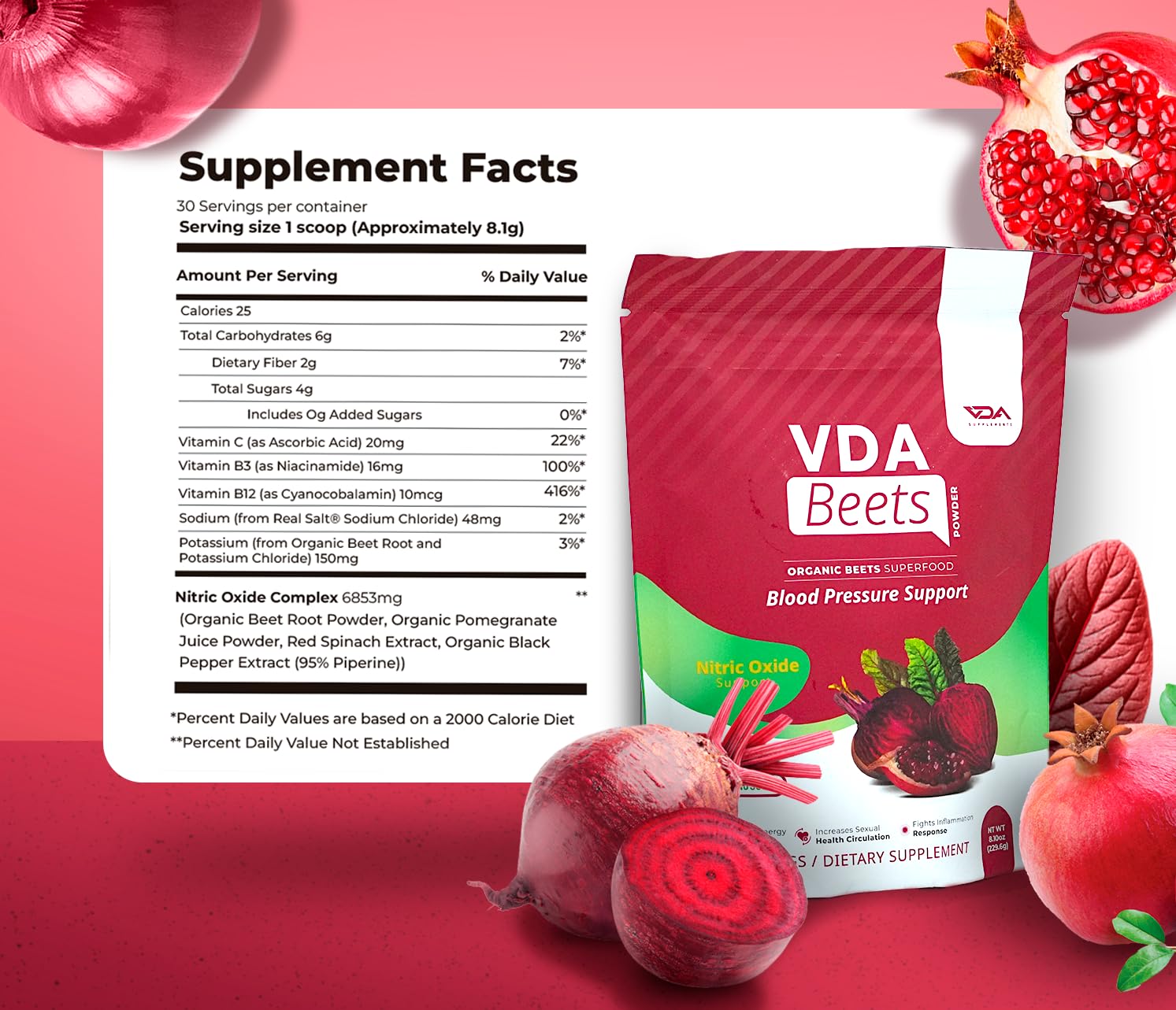 Beet root powder for heart health