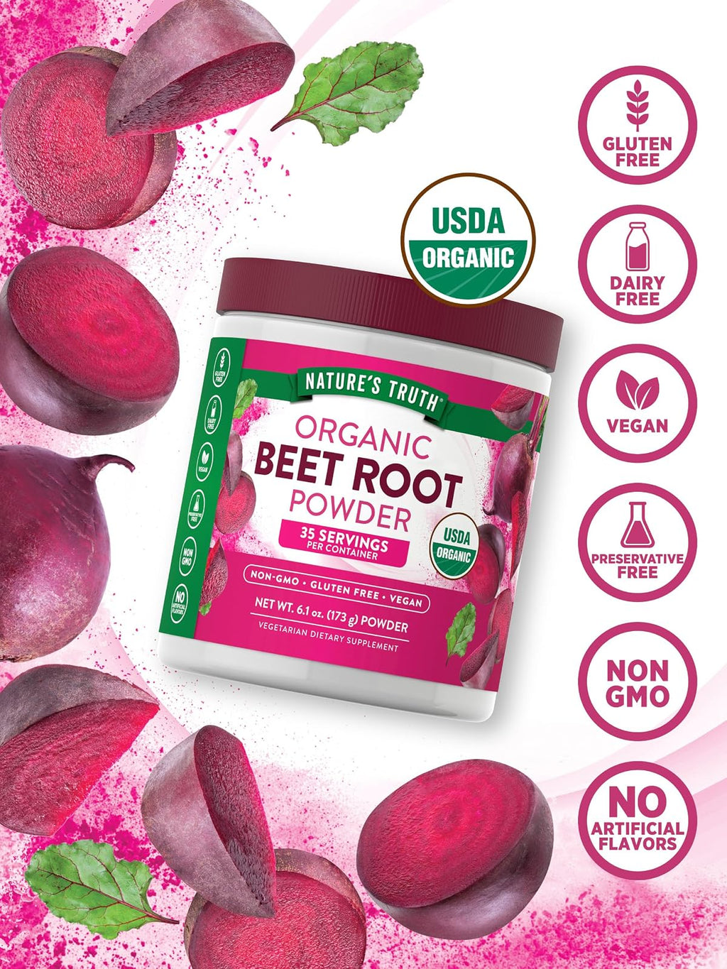 beet root powder for natural energy