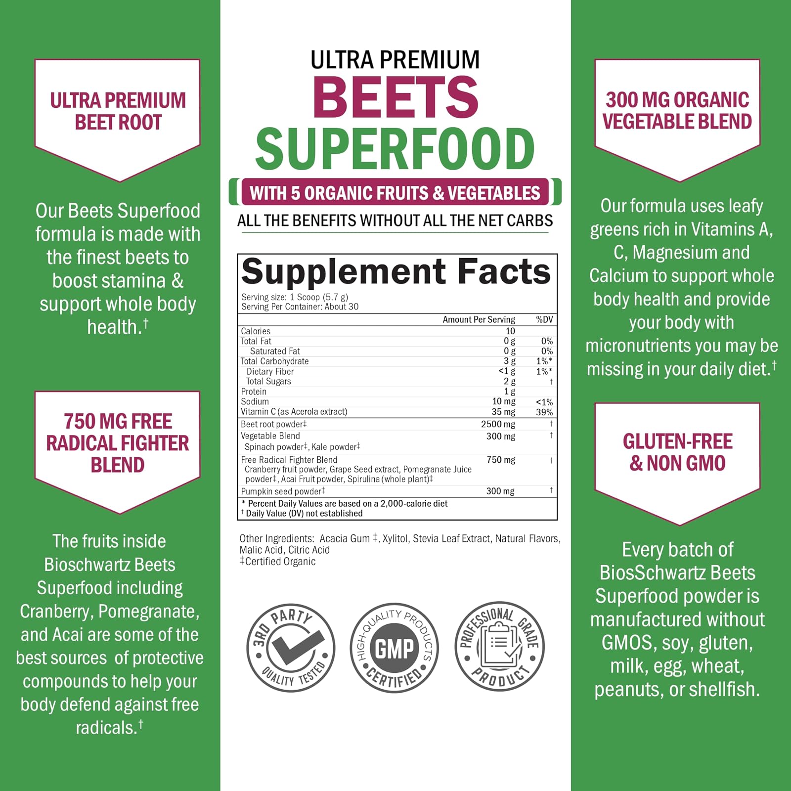 beet root powder with vitamin C