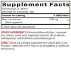 beet root tablets for daily nutrition
