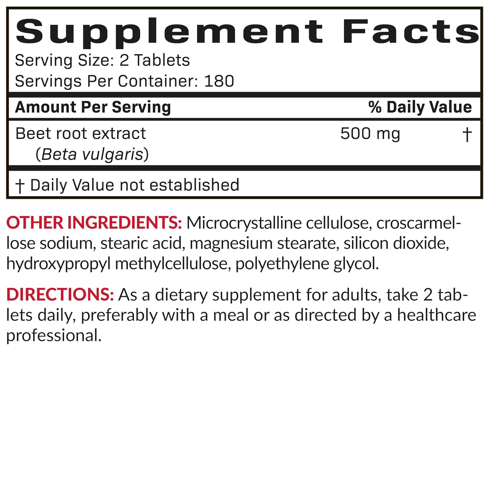 beet root tablets for daily nutrition