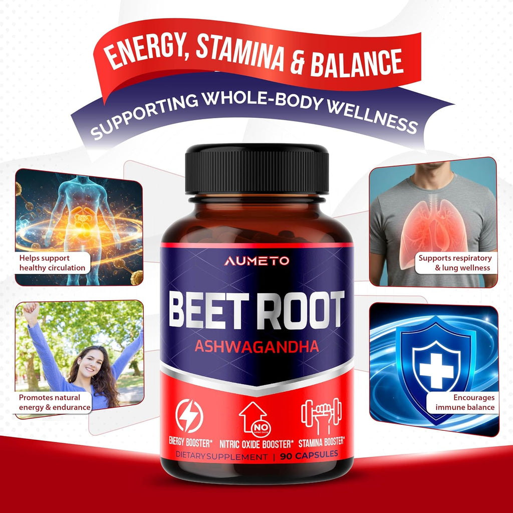 beet root with Ashwagandha support