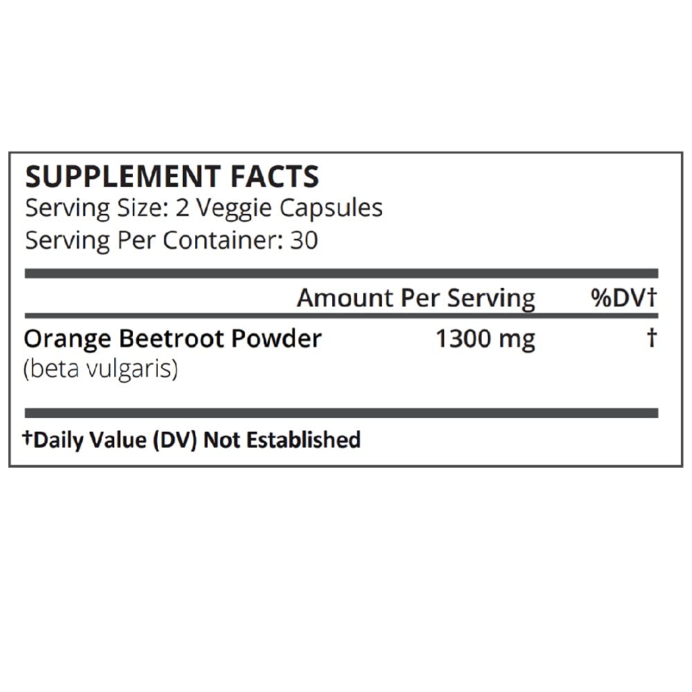 Beetroot capsules for healthy blood pressure
