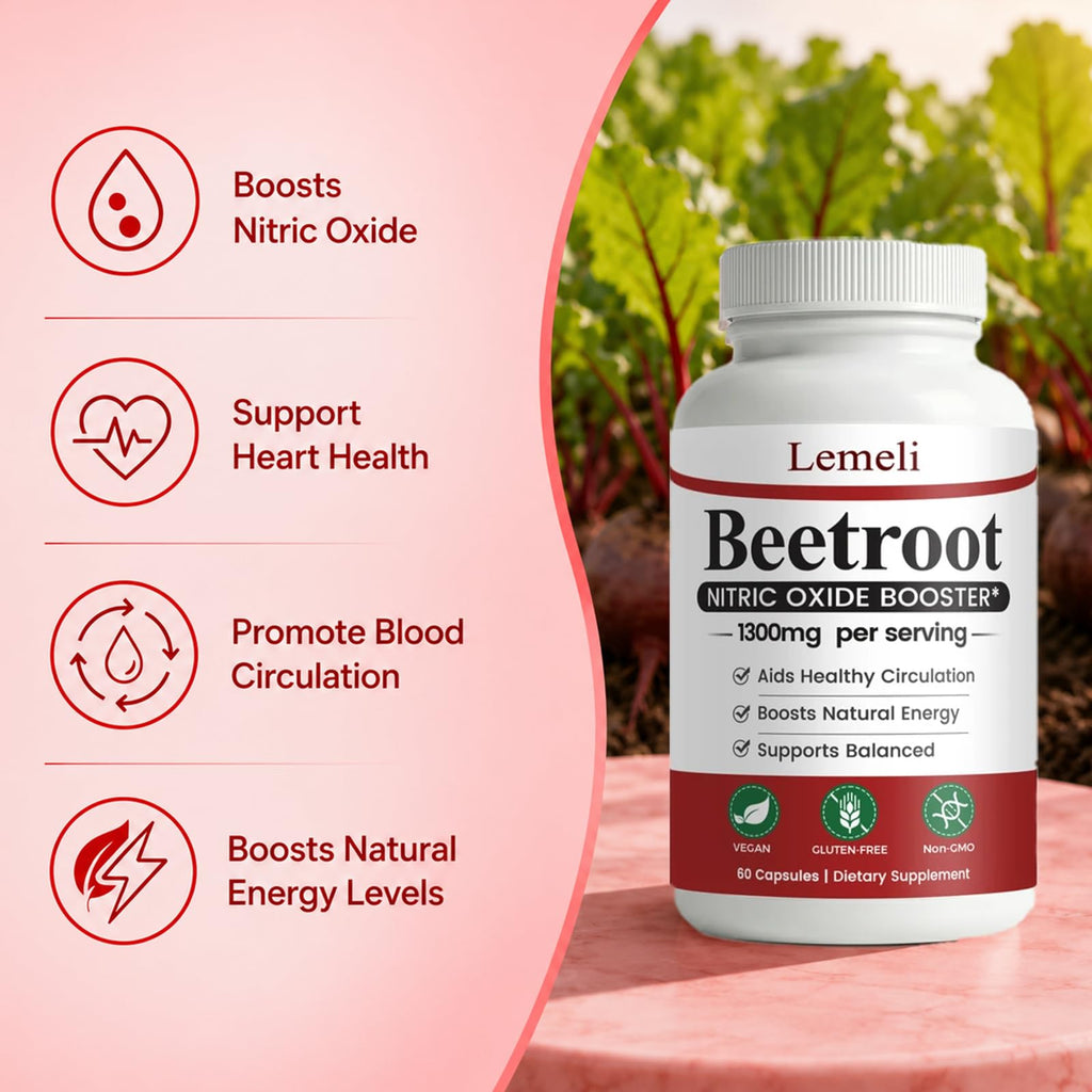 Beetroot capsules for improved circulation