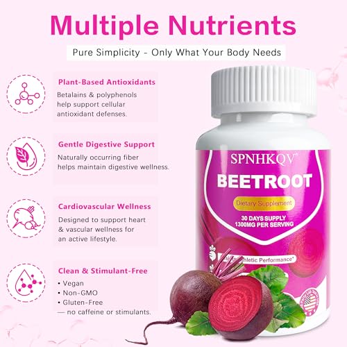 Beetroot capsules for seniors' vitality