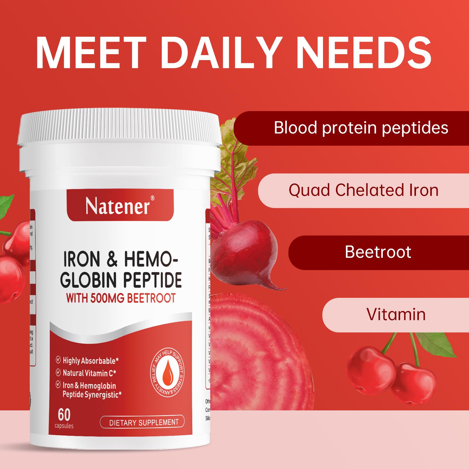 beetroot infused iron supplement
