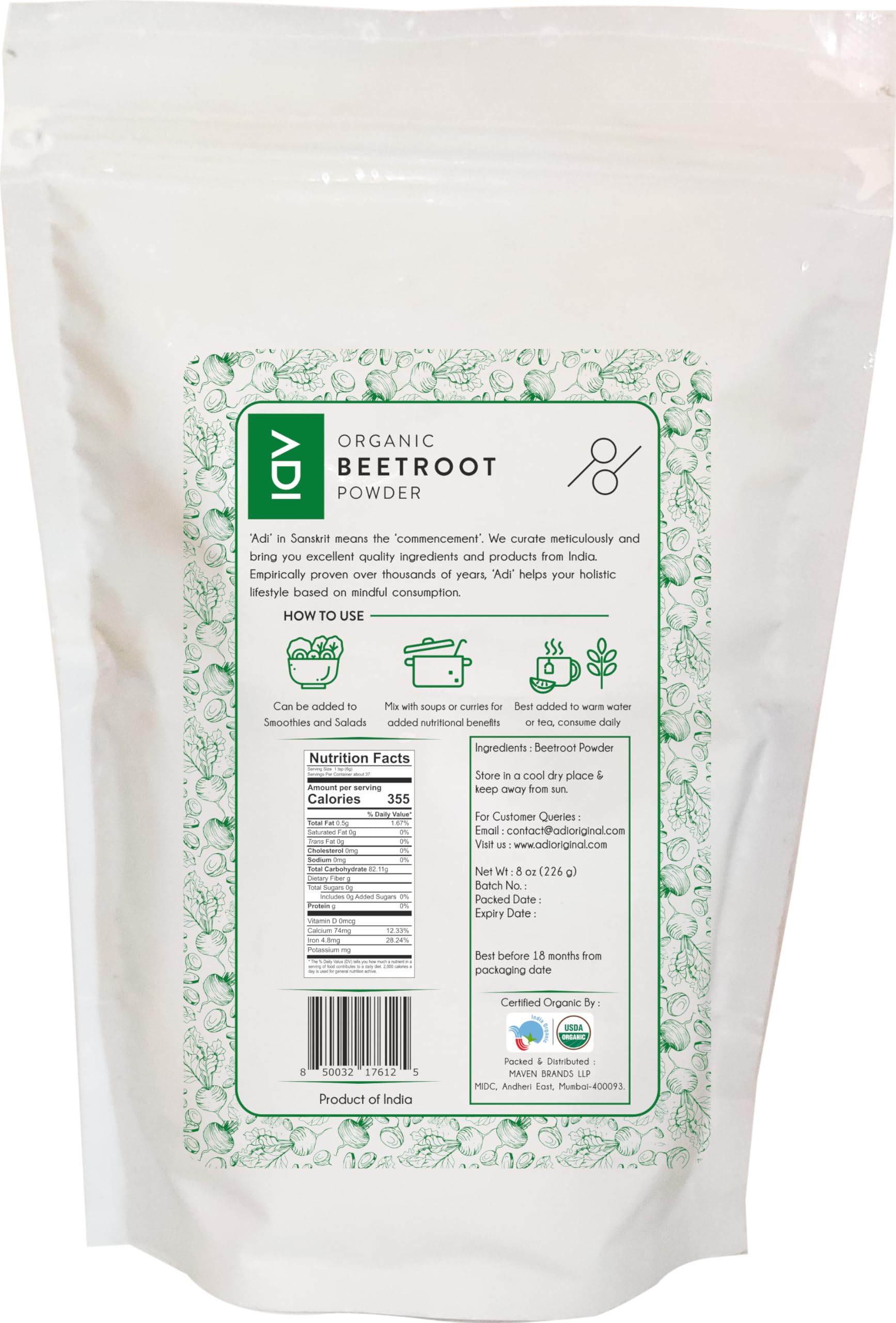 beetroot powder for healthy baking