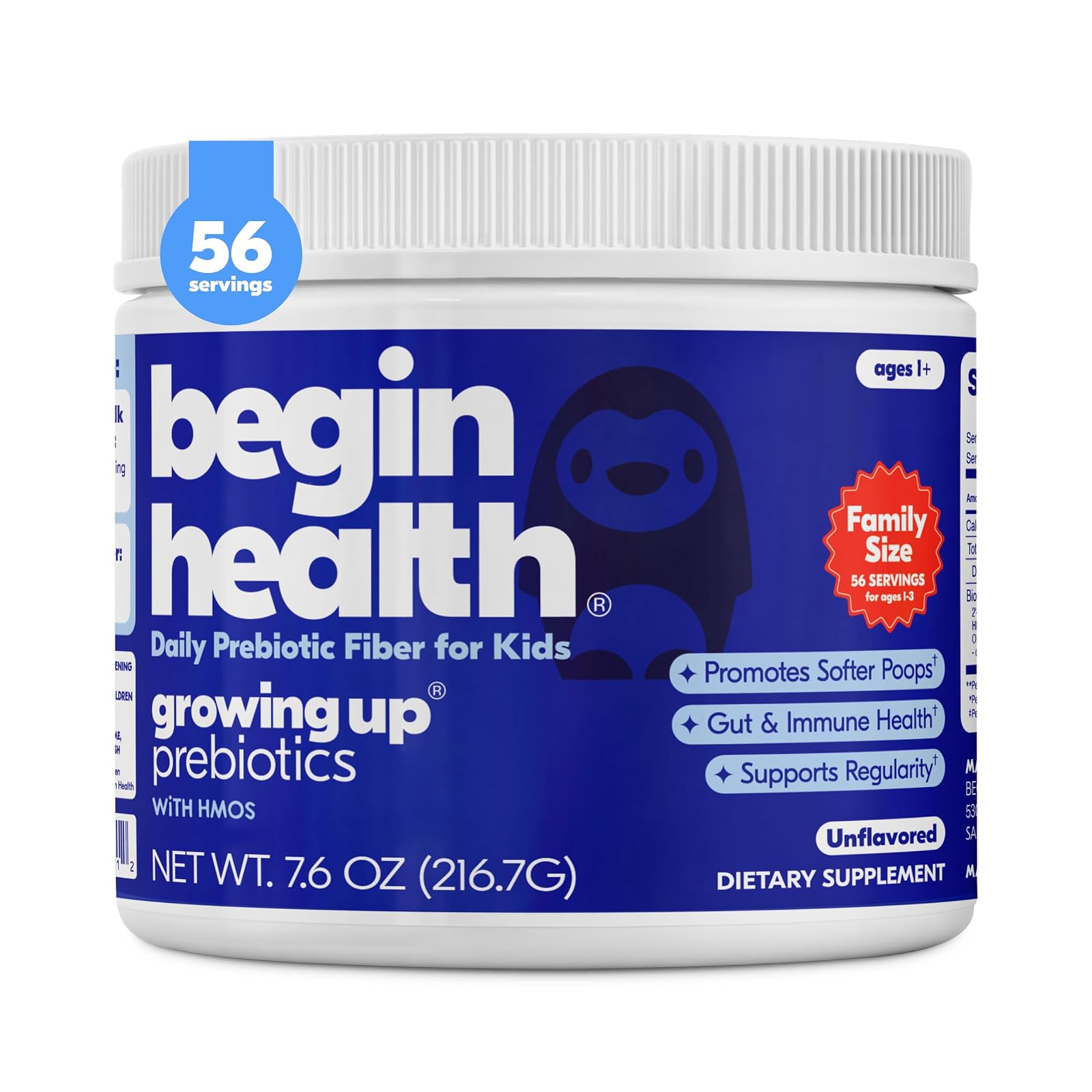Begin Health prebiotics unflavored powder