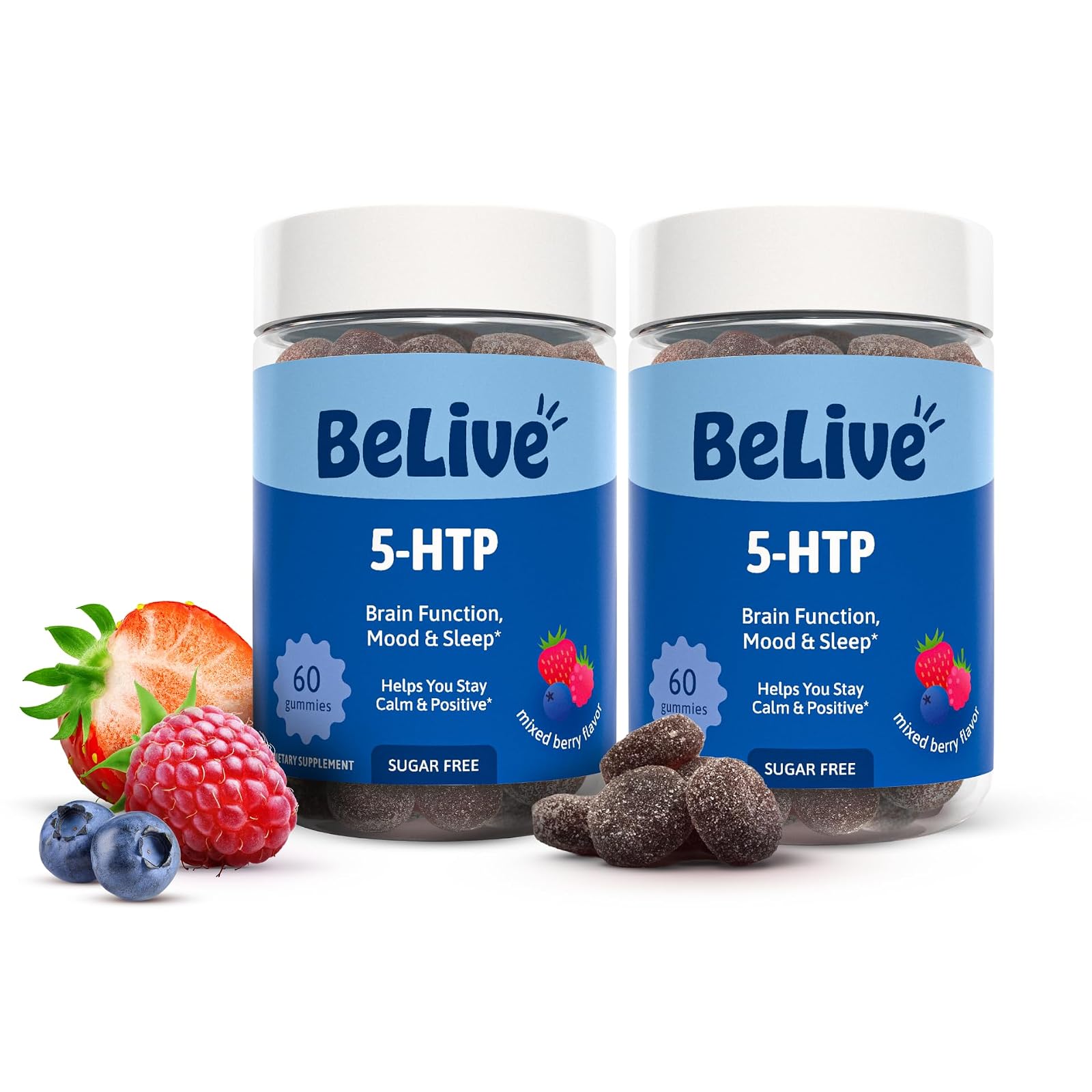 BeLive 5-HTP gummies for mood support