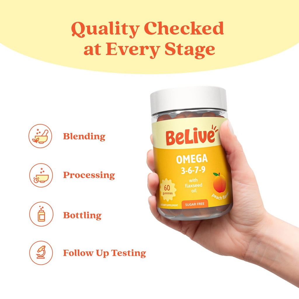 BeLive 60 count gummies for convenient nutrition