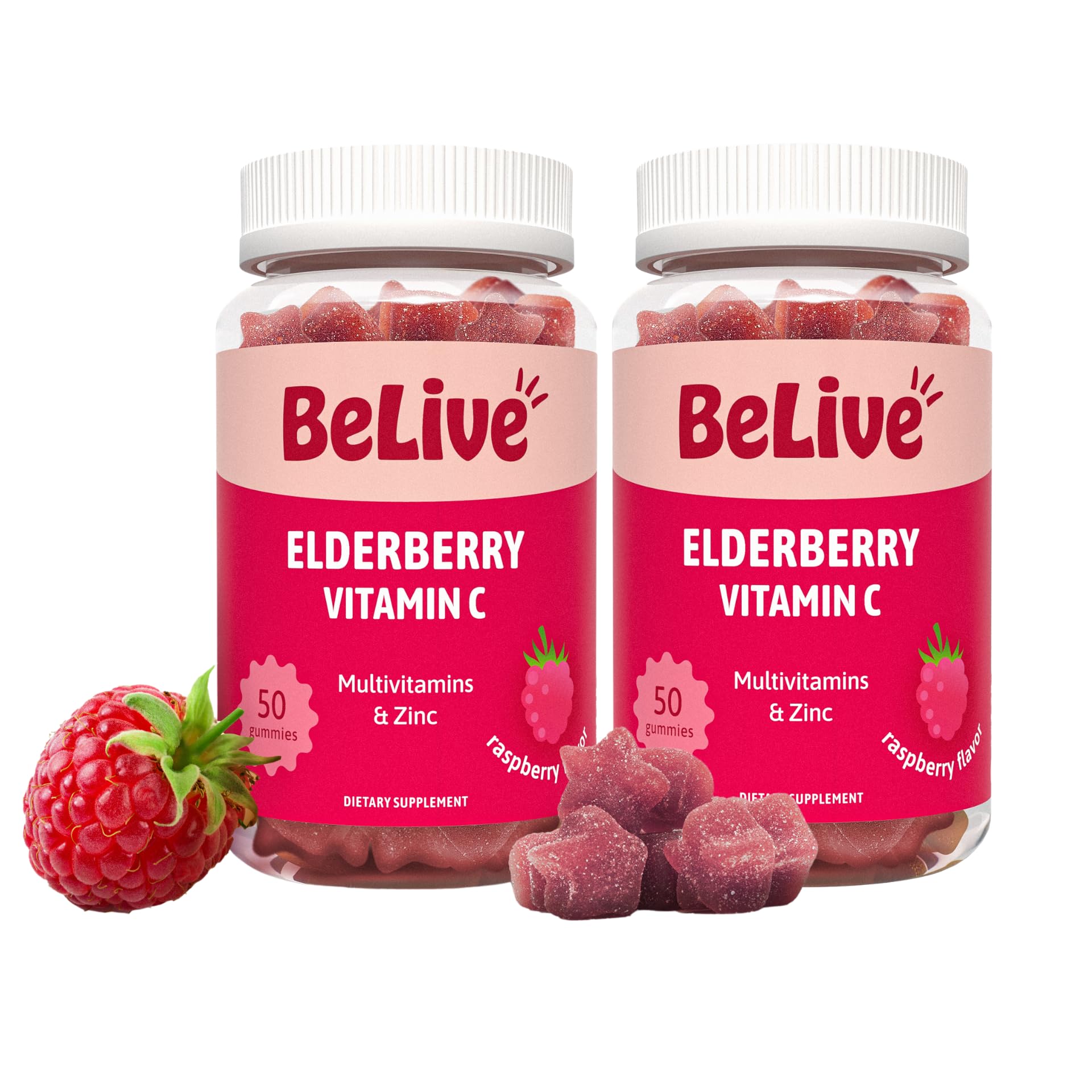 BeLive elderberry gummies for immune support