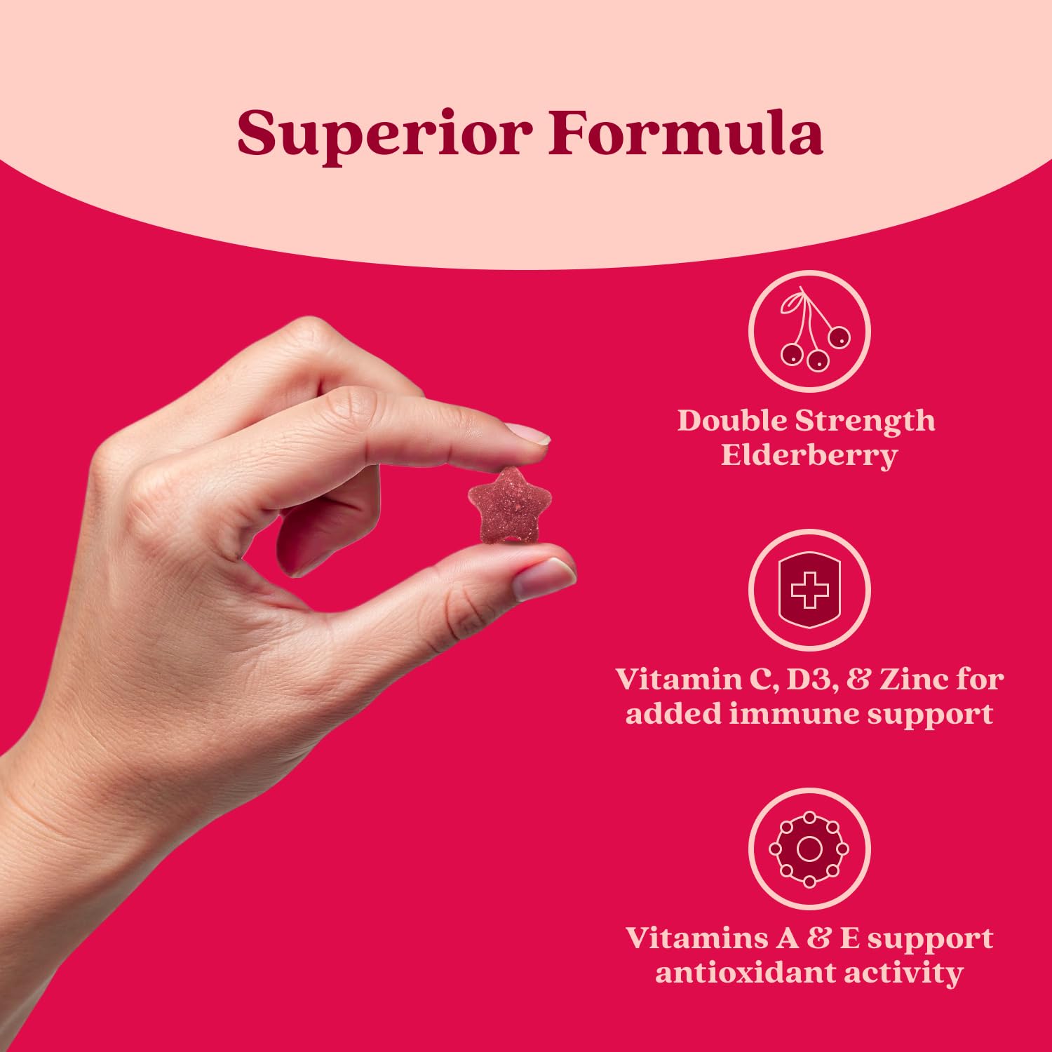 BeLive elderberry gummies for seniors