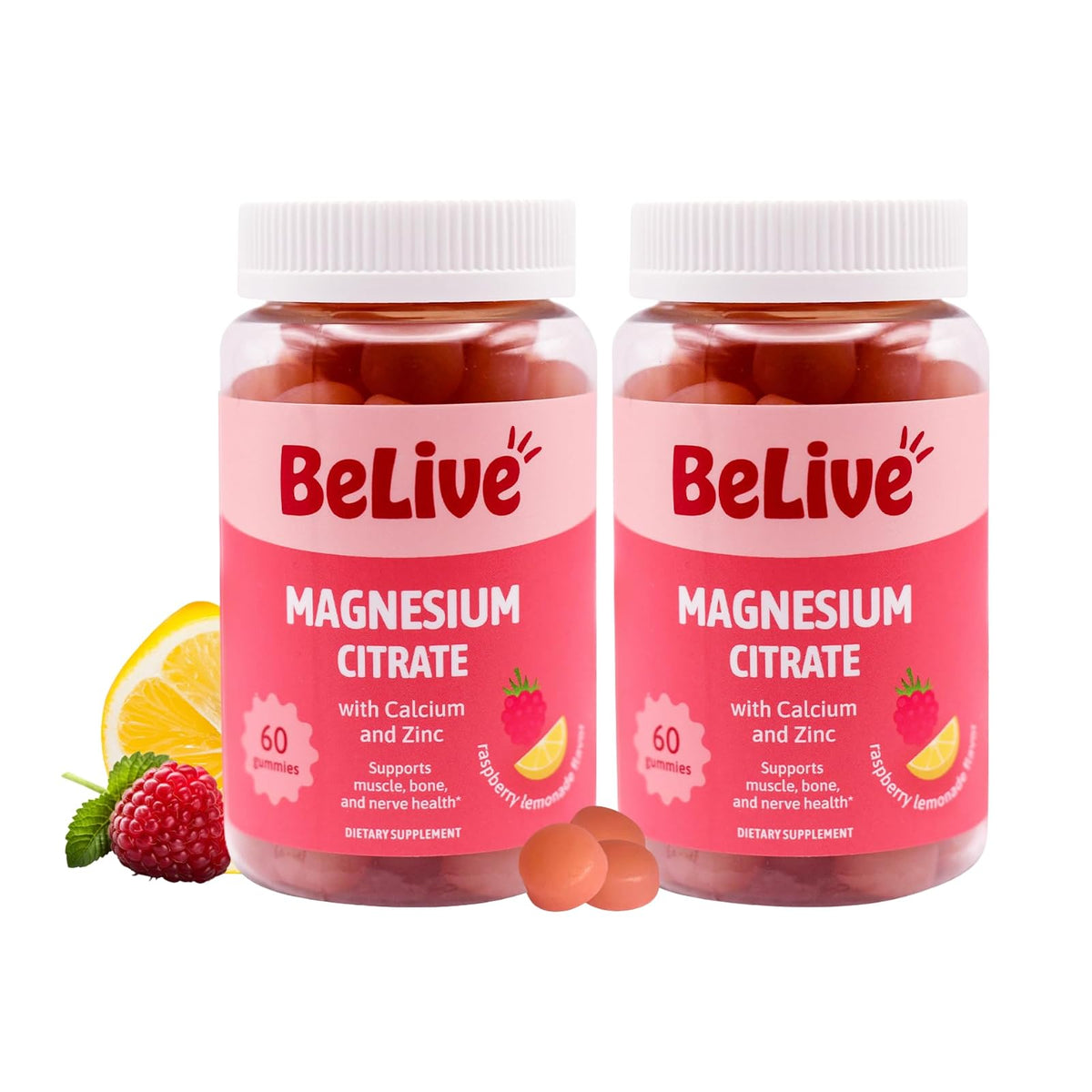 BeLive Magnesium Citrate Gummies for relaxation