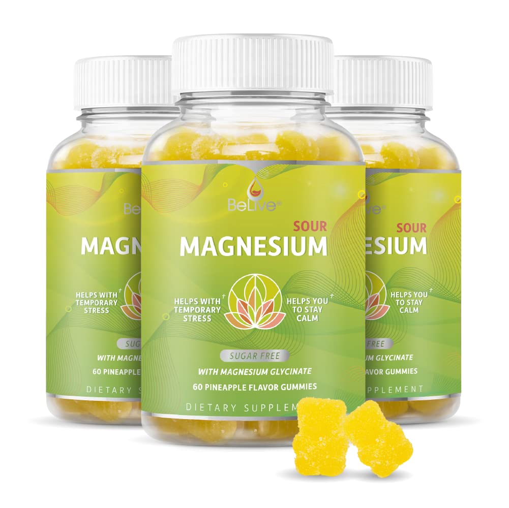 BeLive magnesium glycinate gummies for relaxation