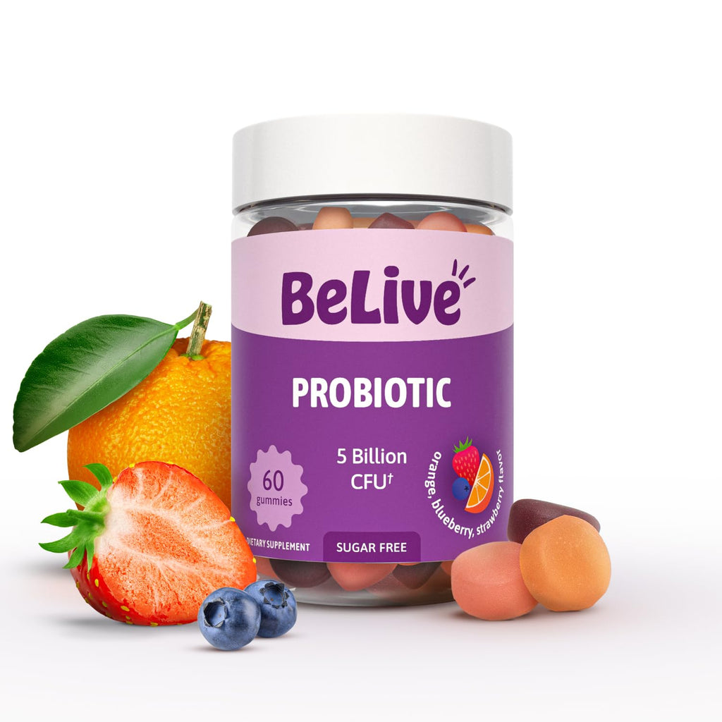 BeLive probiotic gummies for digestive health