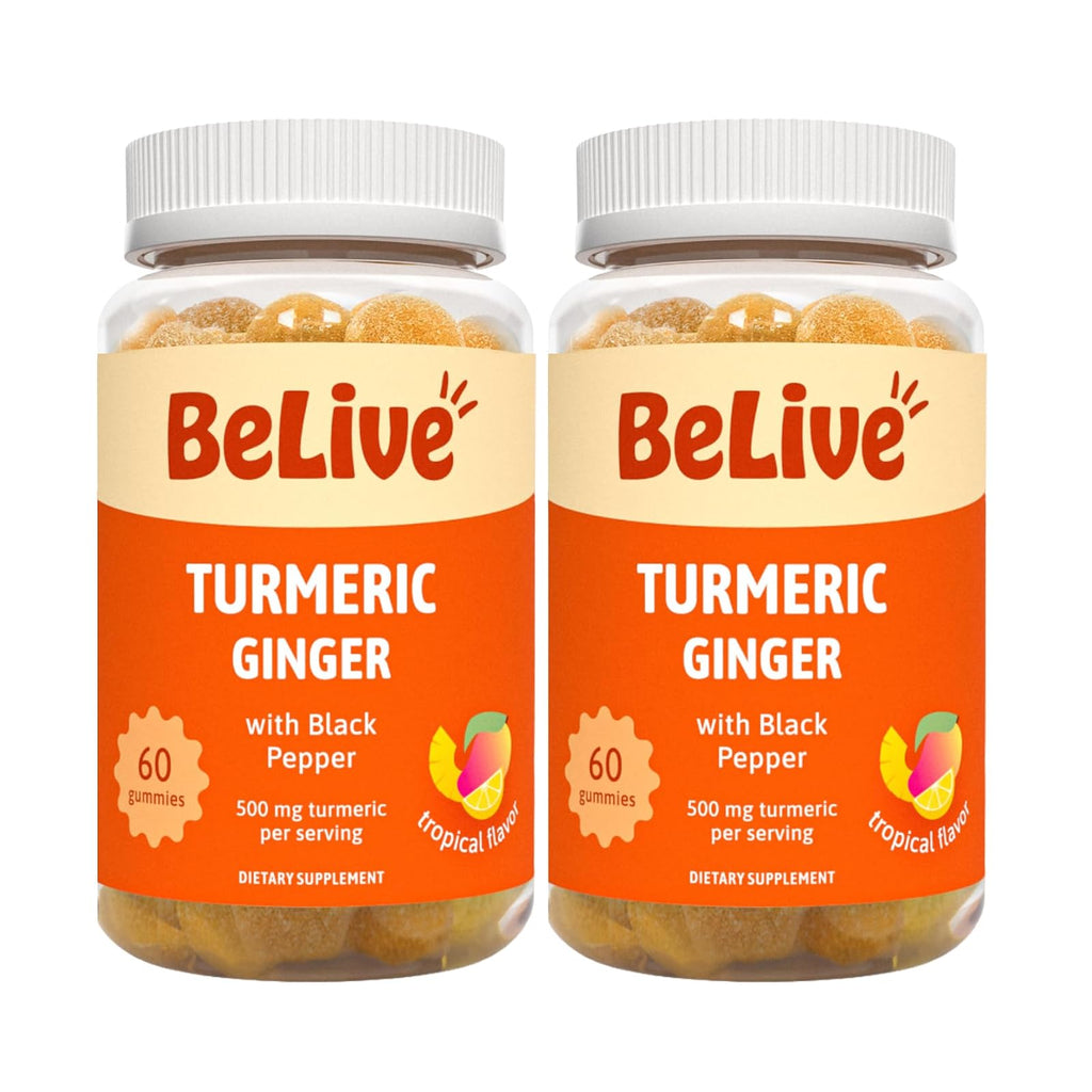 BeLive turmeric ginger gummies benefits