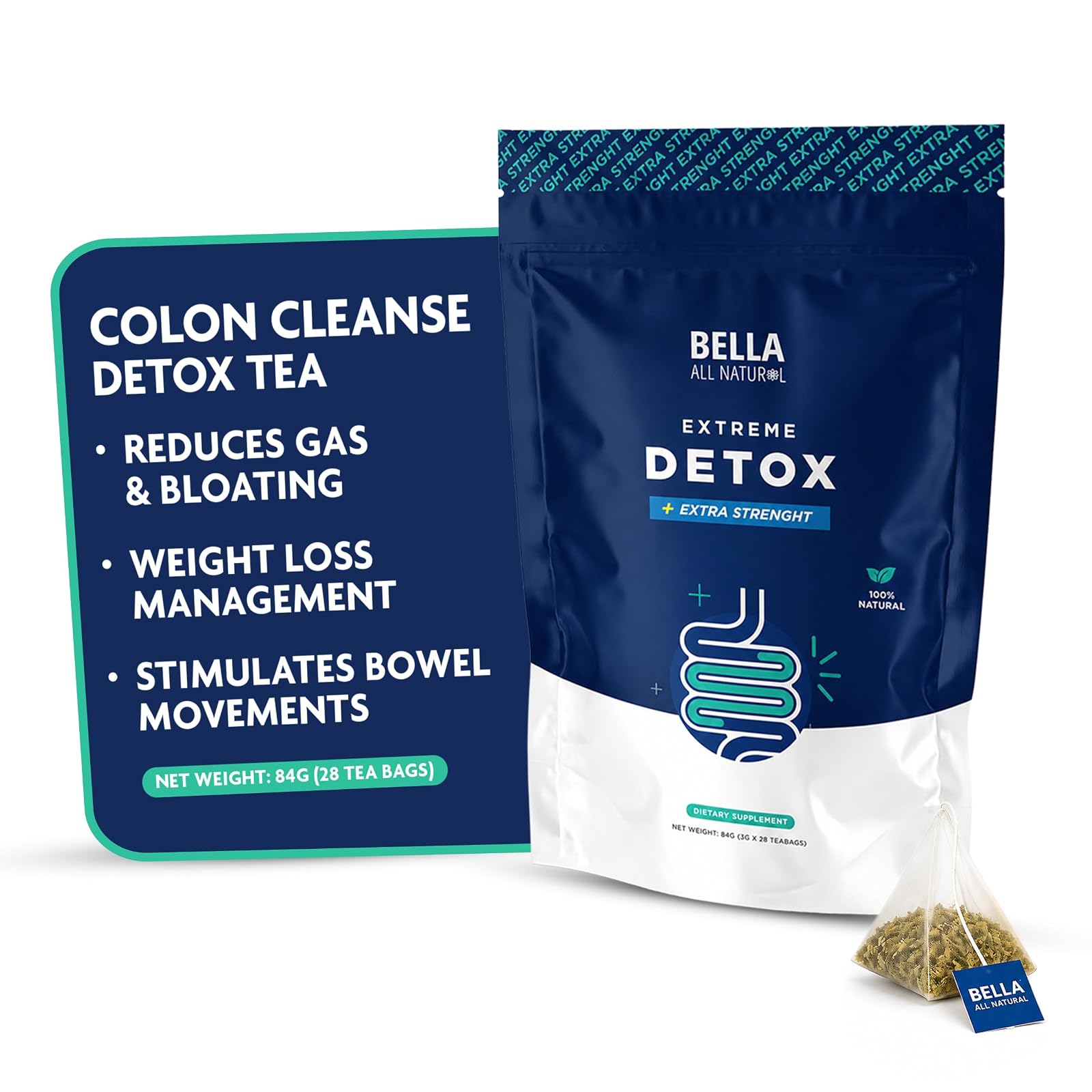 Bella All Natural detox tea bags