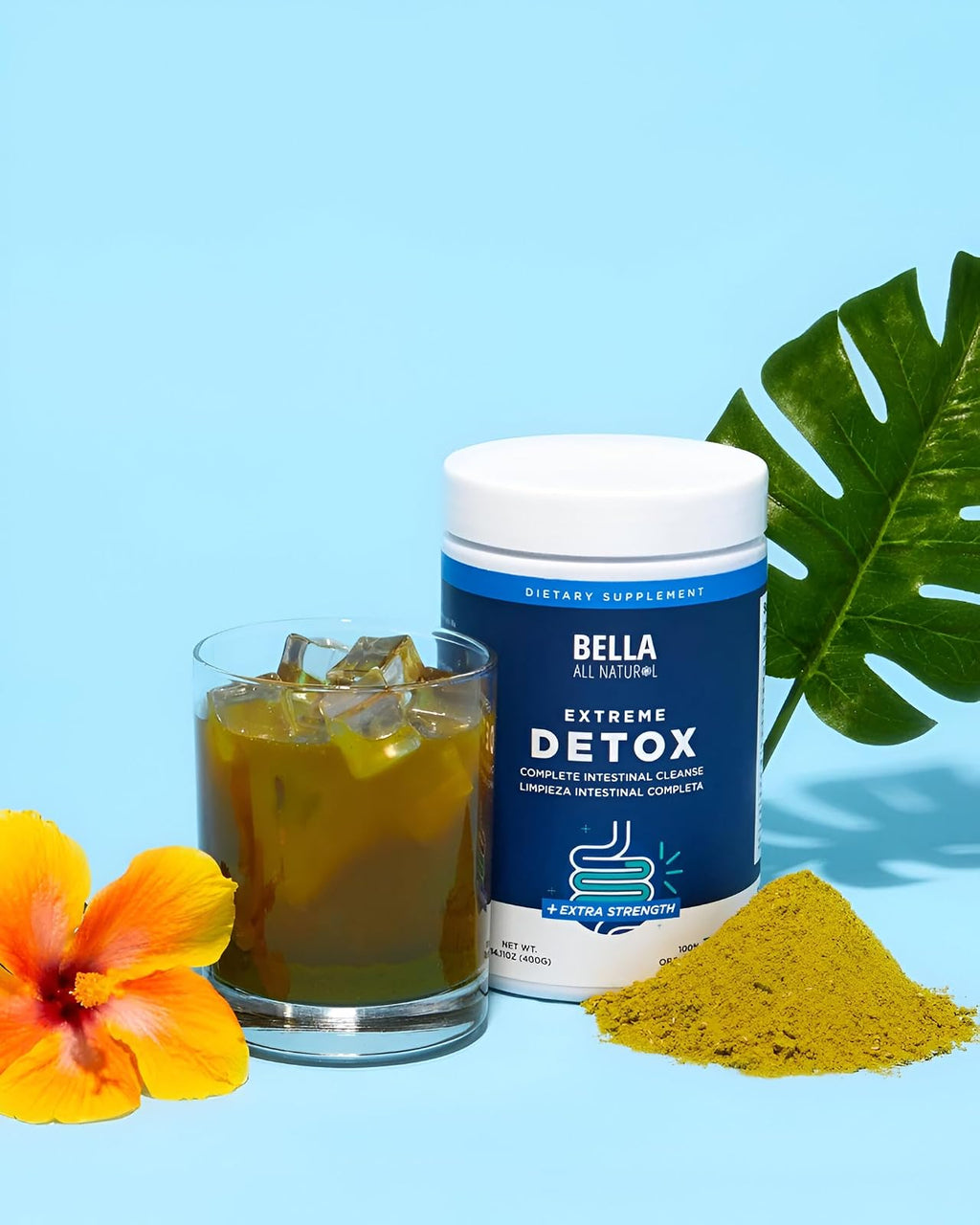 Bella detox powder for gut health