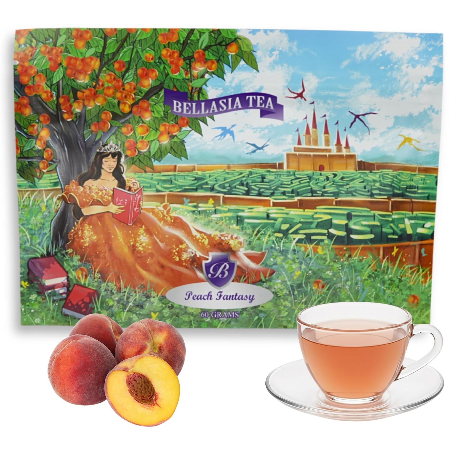 Bellasia Peach Fantasy herbal tea bags