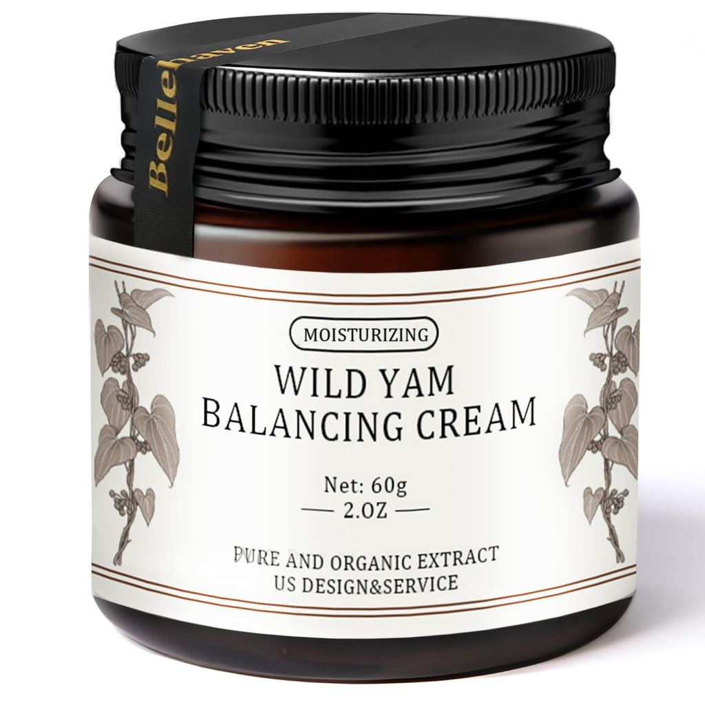 BelleHaven Wild Yam Cream for menopause relief