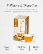 Bellflower ginger tea for relaxation