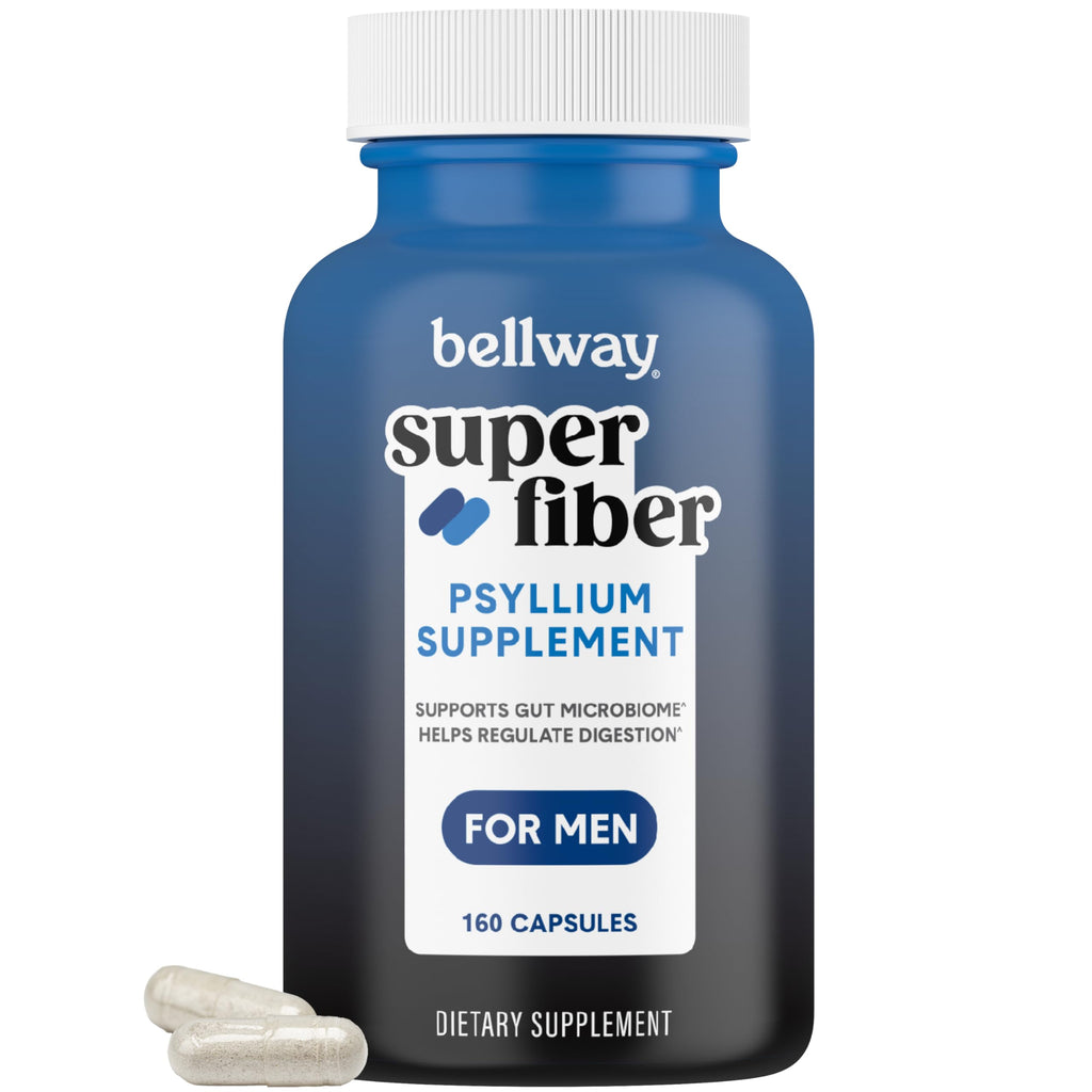 Bellway psyllium fiber supplement capsules