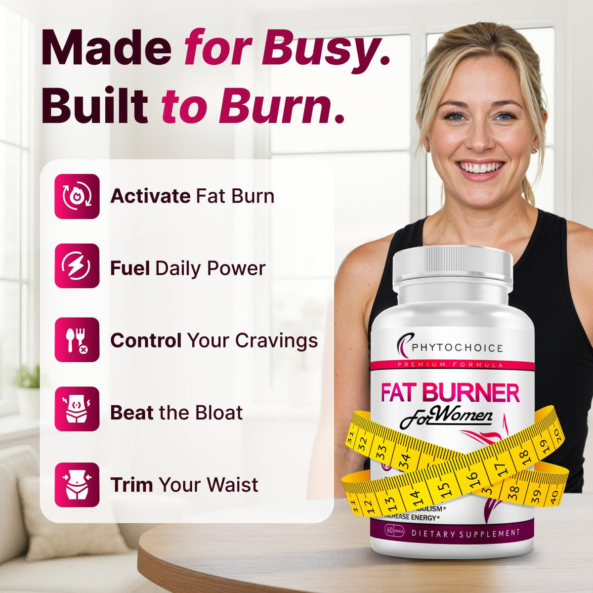 Belly Fat Burner capsules for energy