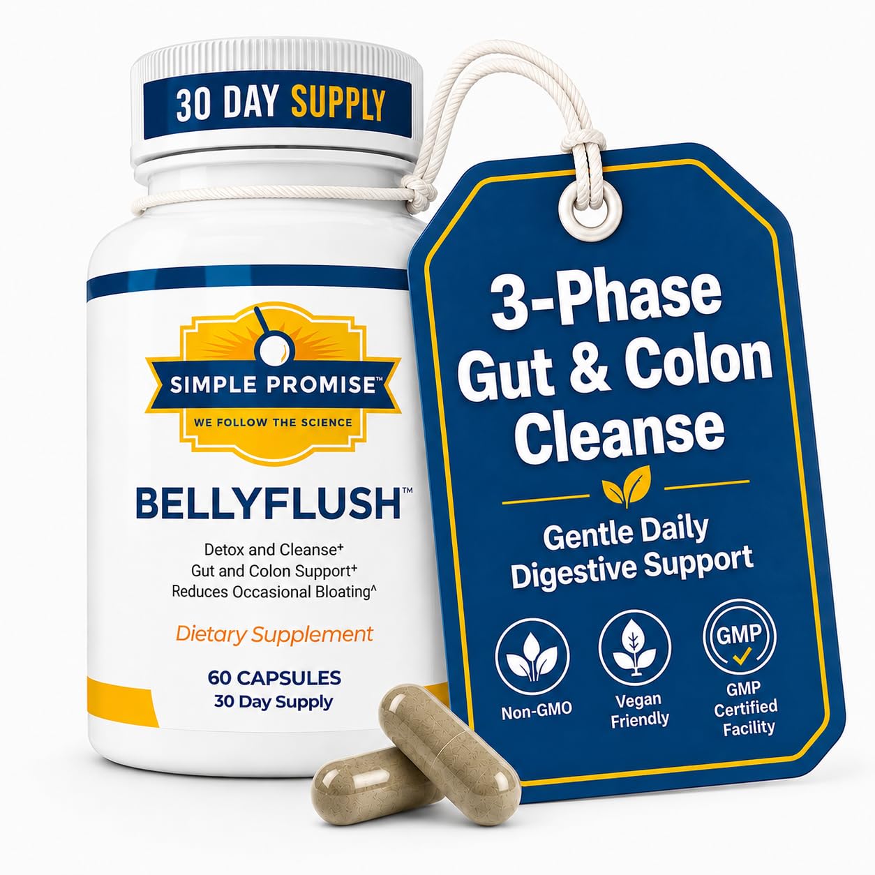 BellyFlush gut cleanse capsules