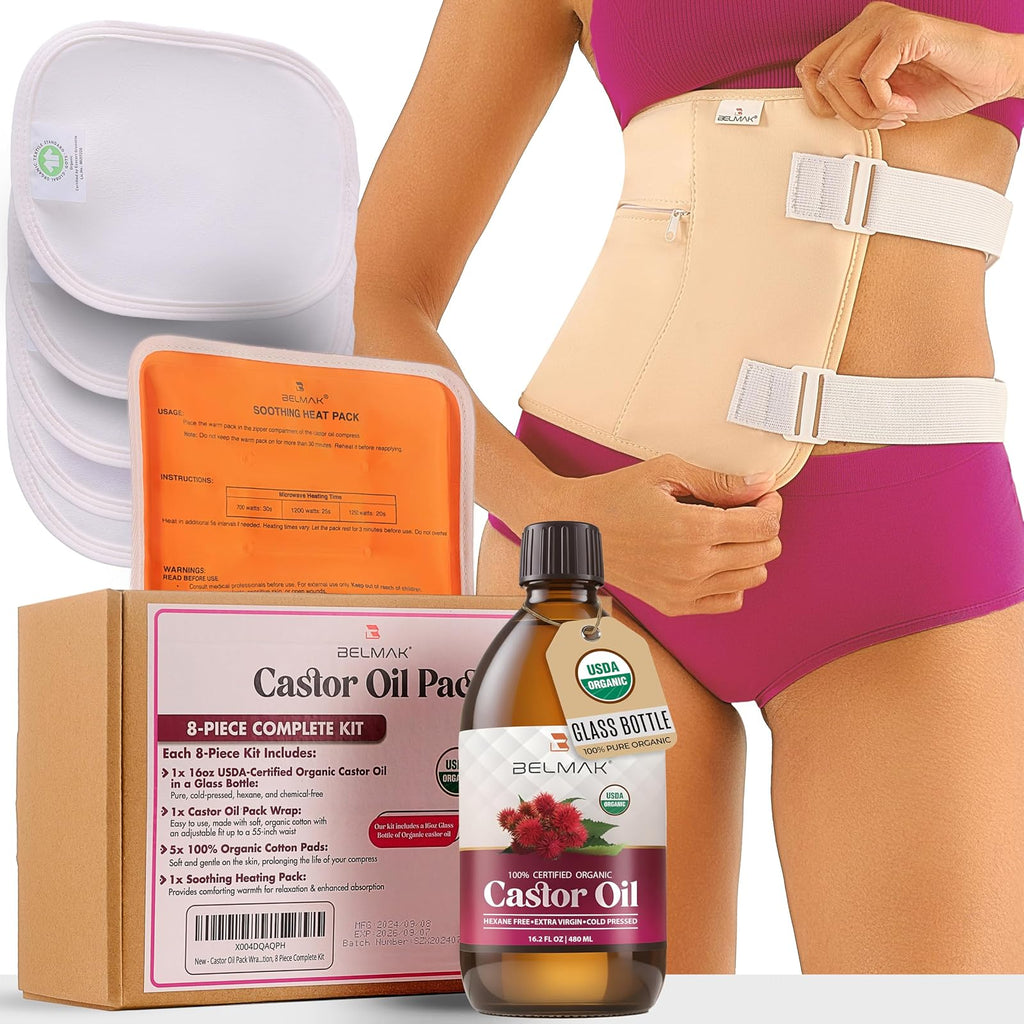 BELMAK castor oil pack kit