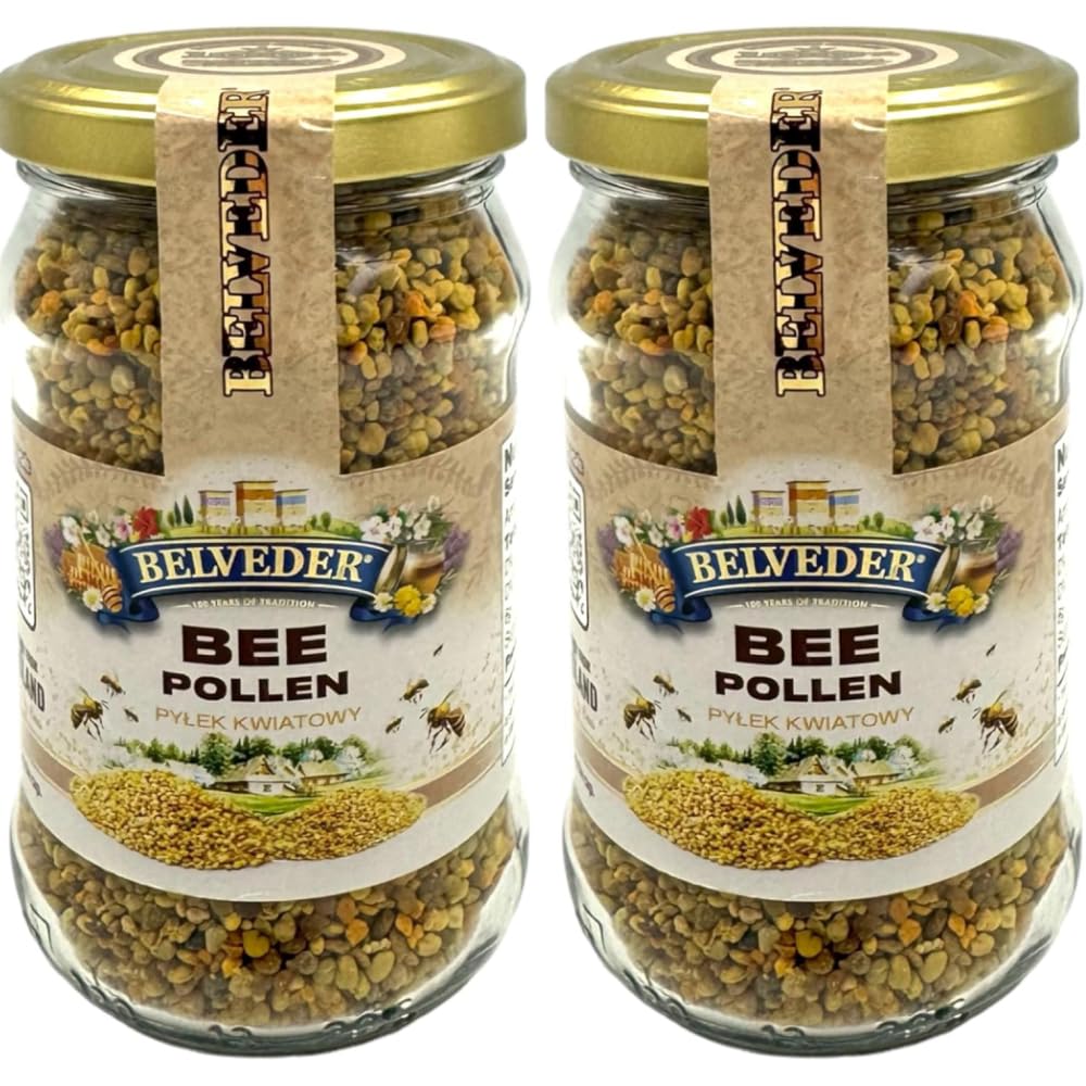 Belveder bee pollen superfood jars