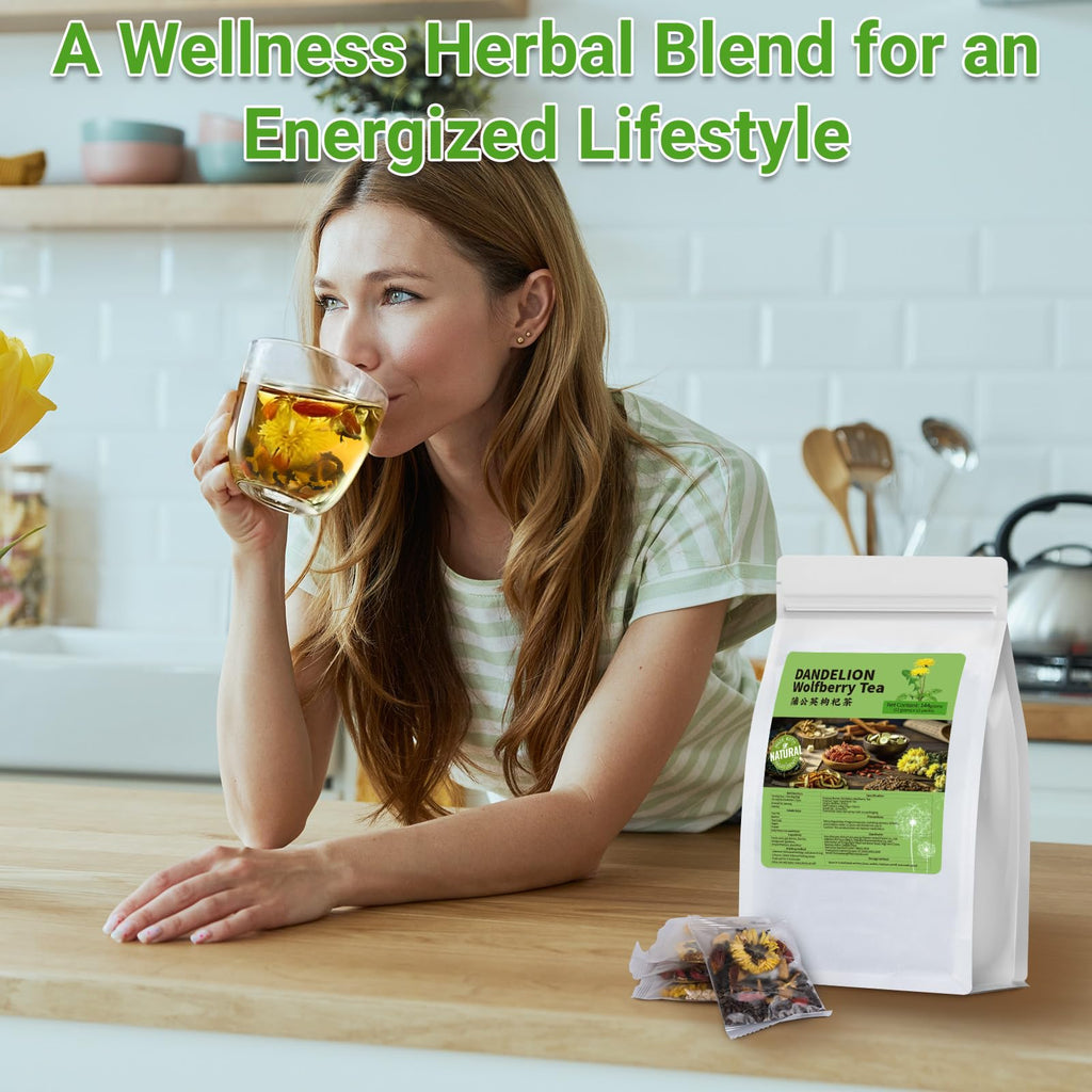 beneficial dandelion wolfberry tea