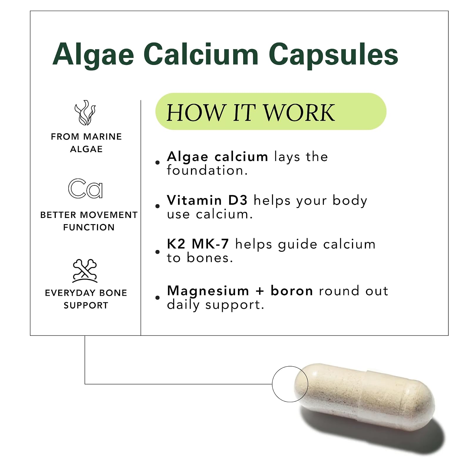 benefits of algae calcium for wellness