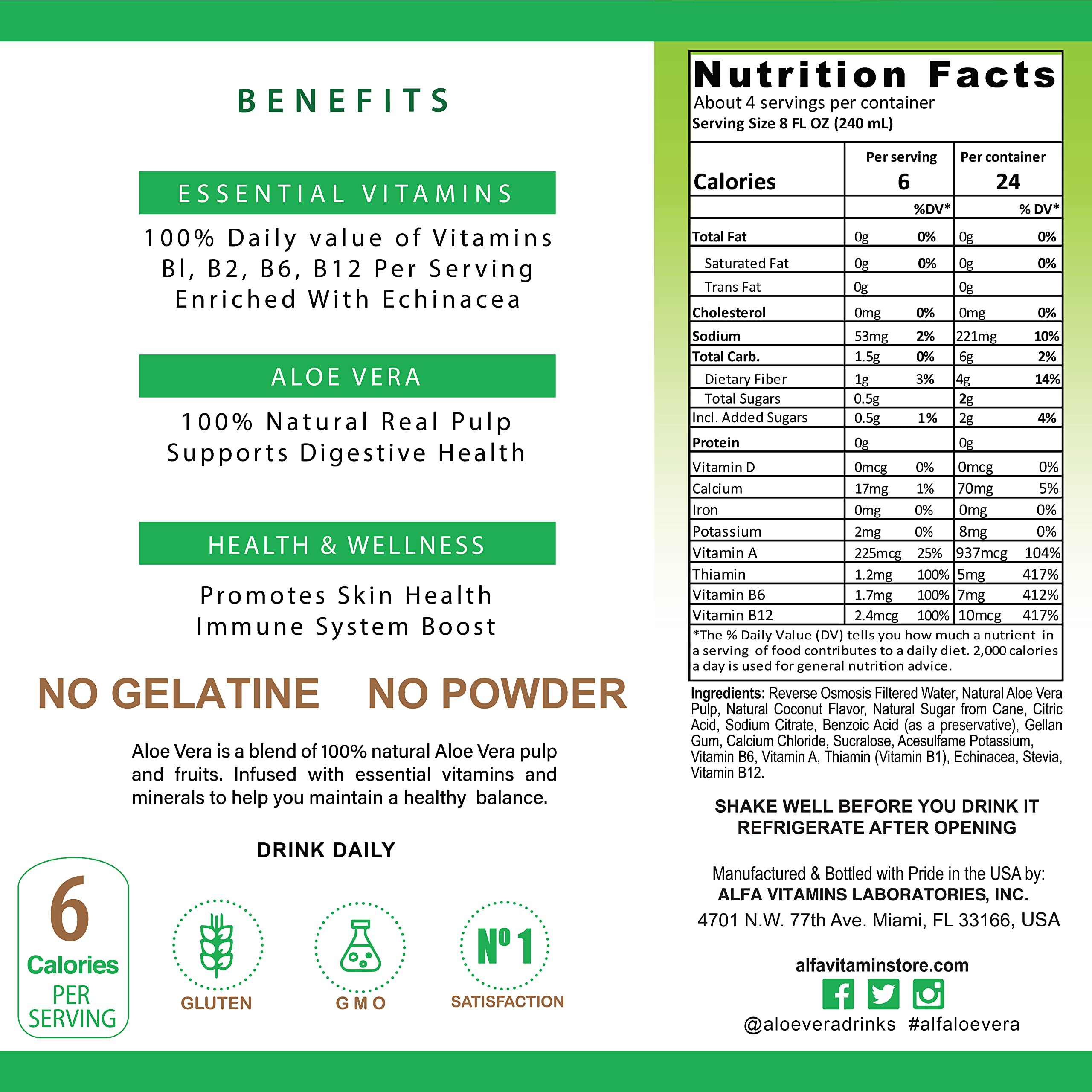 benefits of aloe vera for health