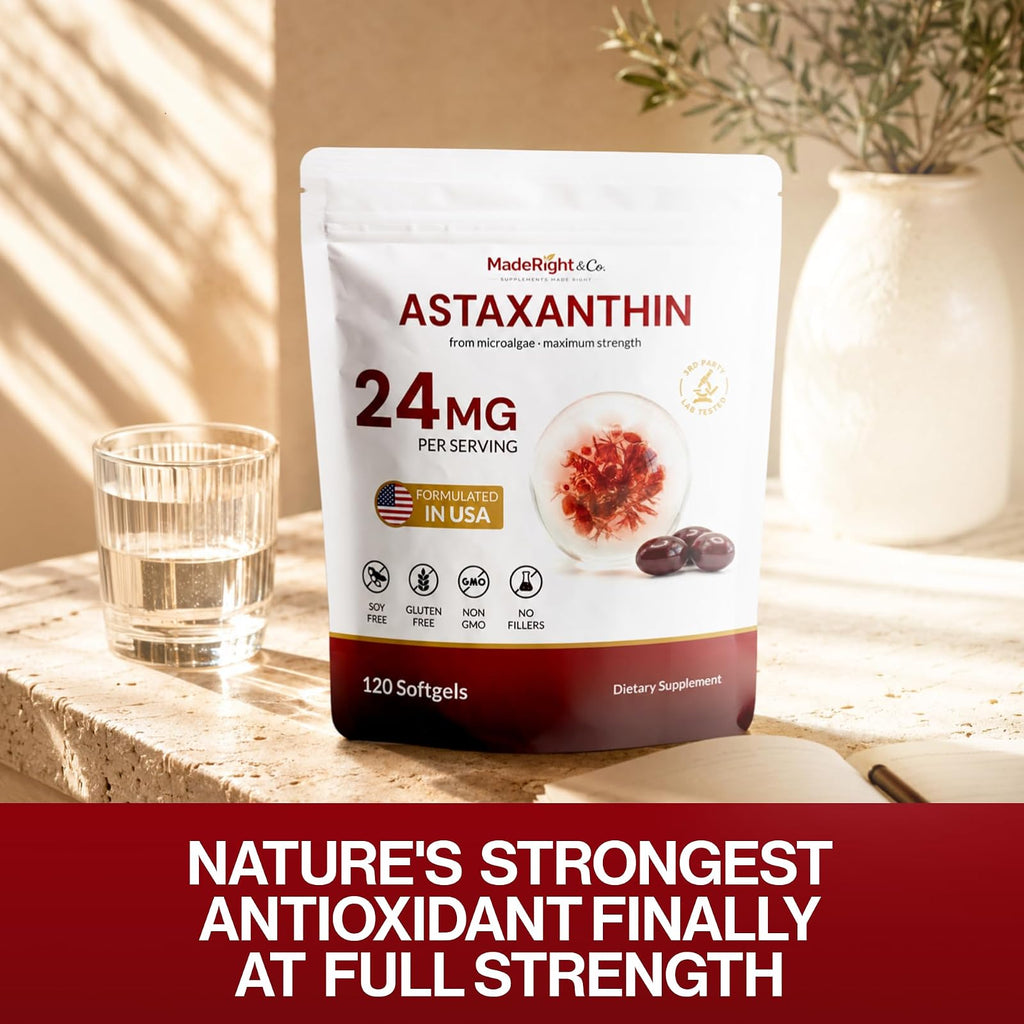 benefits of Astaxanthin for skin health