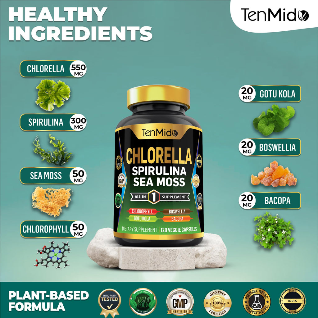 benefits of chlorella and spirulina blend