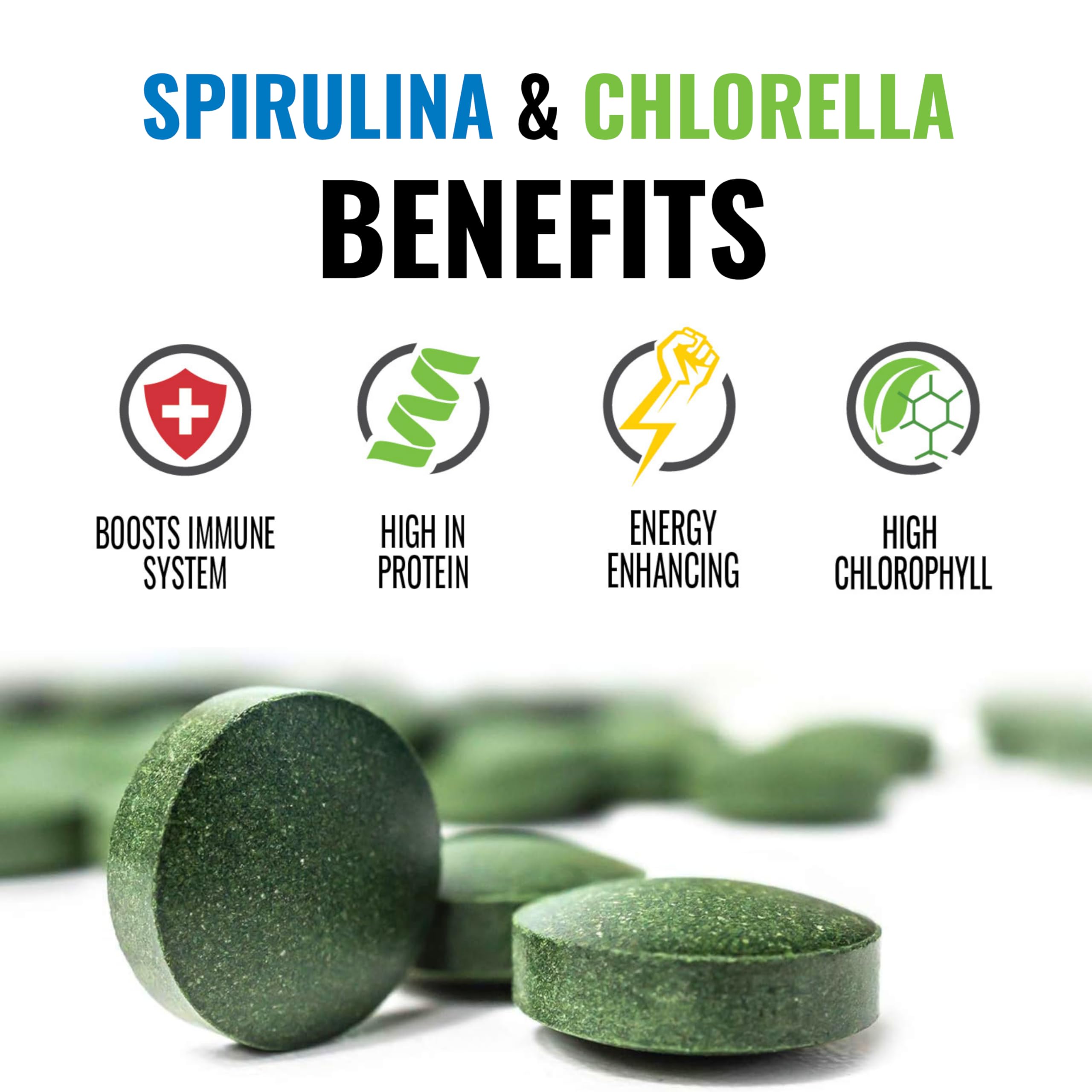 benefits of chlorella and spirulina