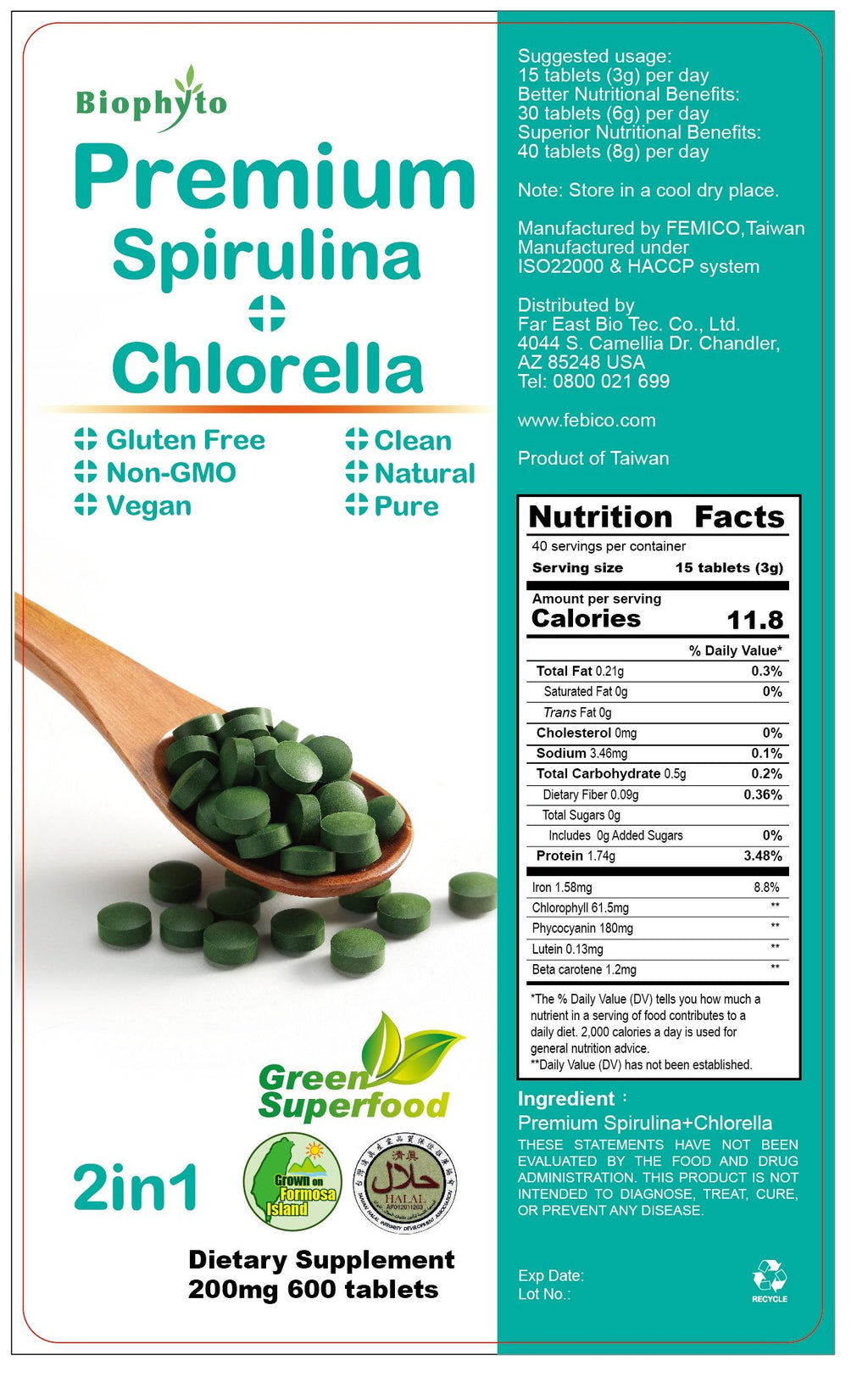 benefits of chlorella and spirulina