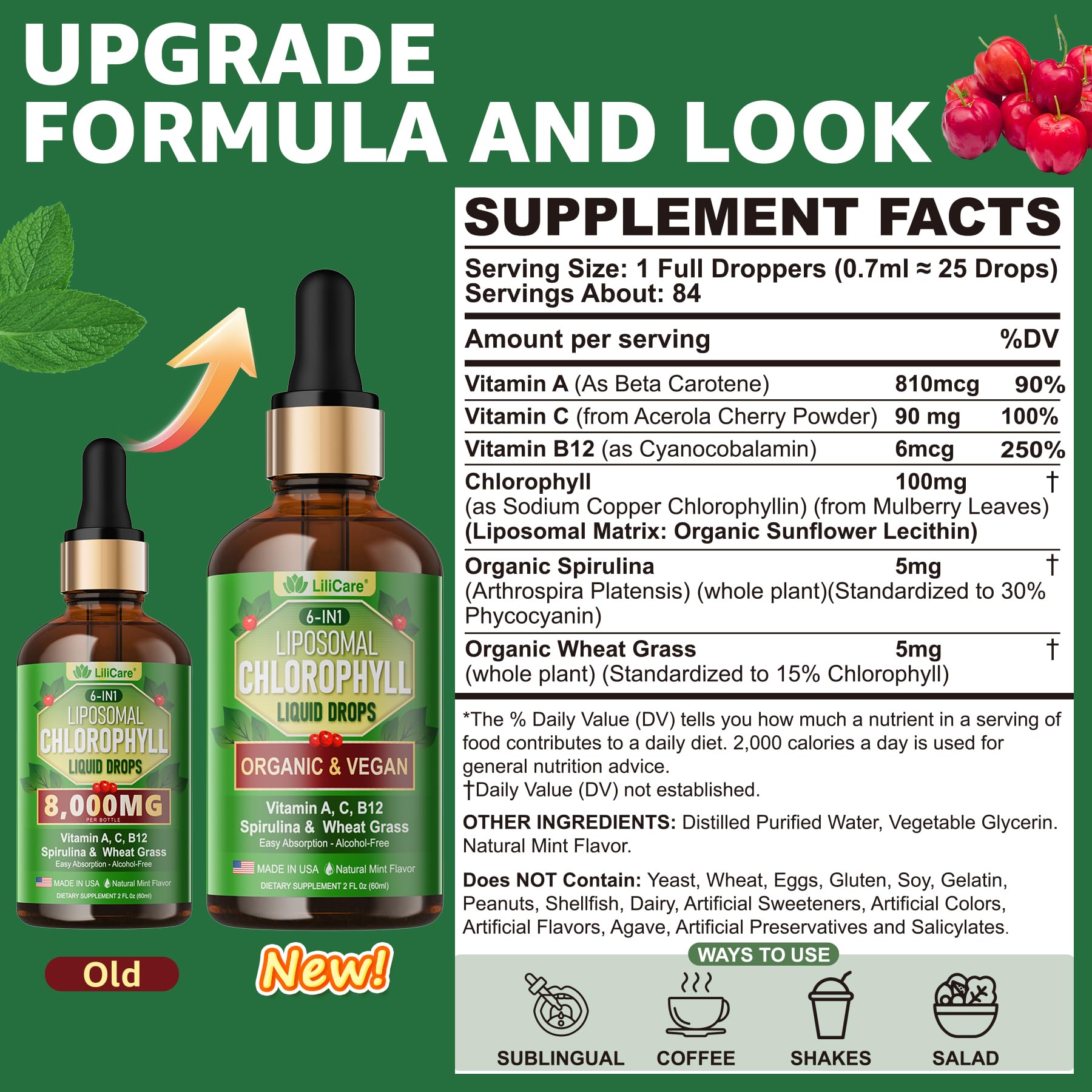 benefits of chlorophyll for energy