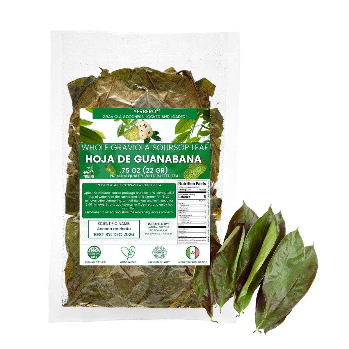 benefits of dried soursop leaves