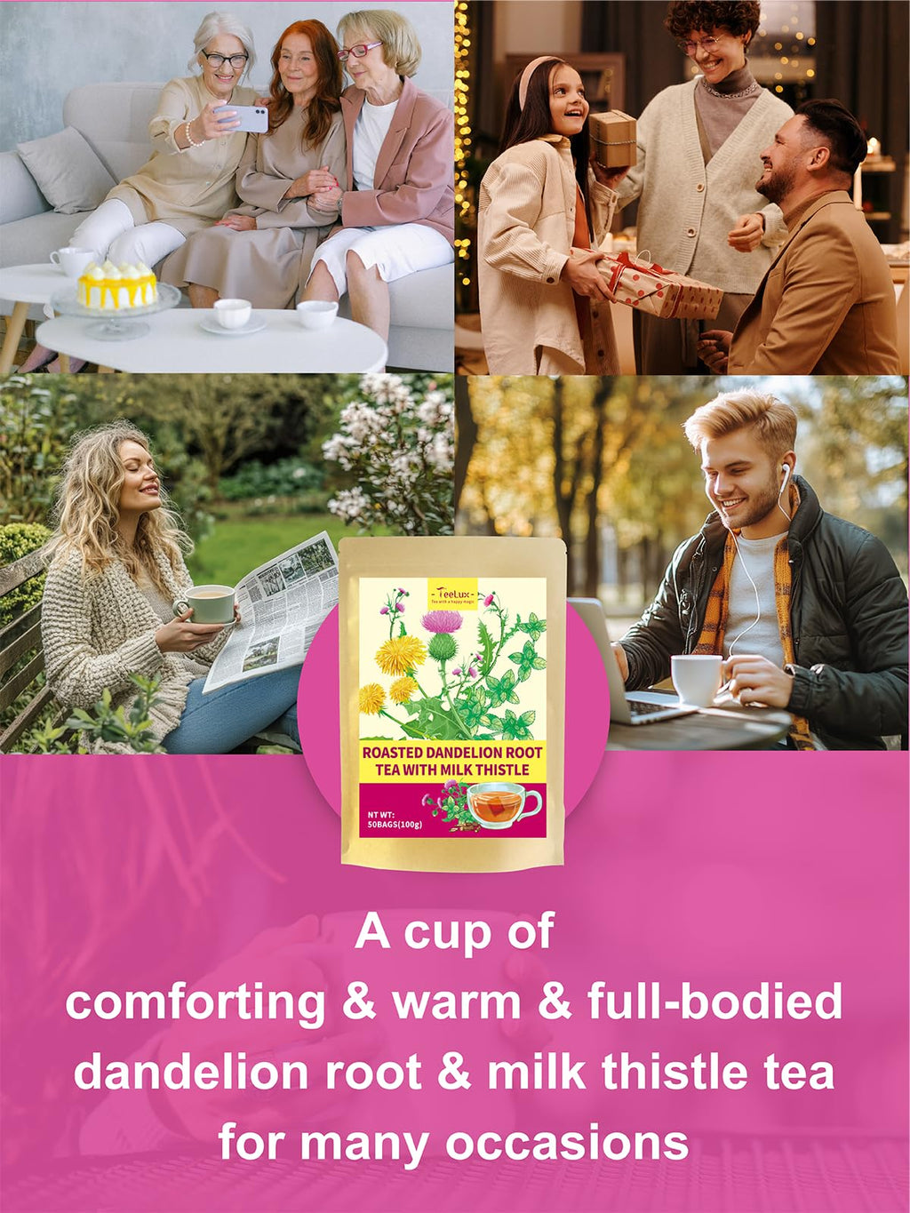 benefits of ginger tea and dandelion
