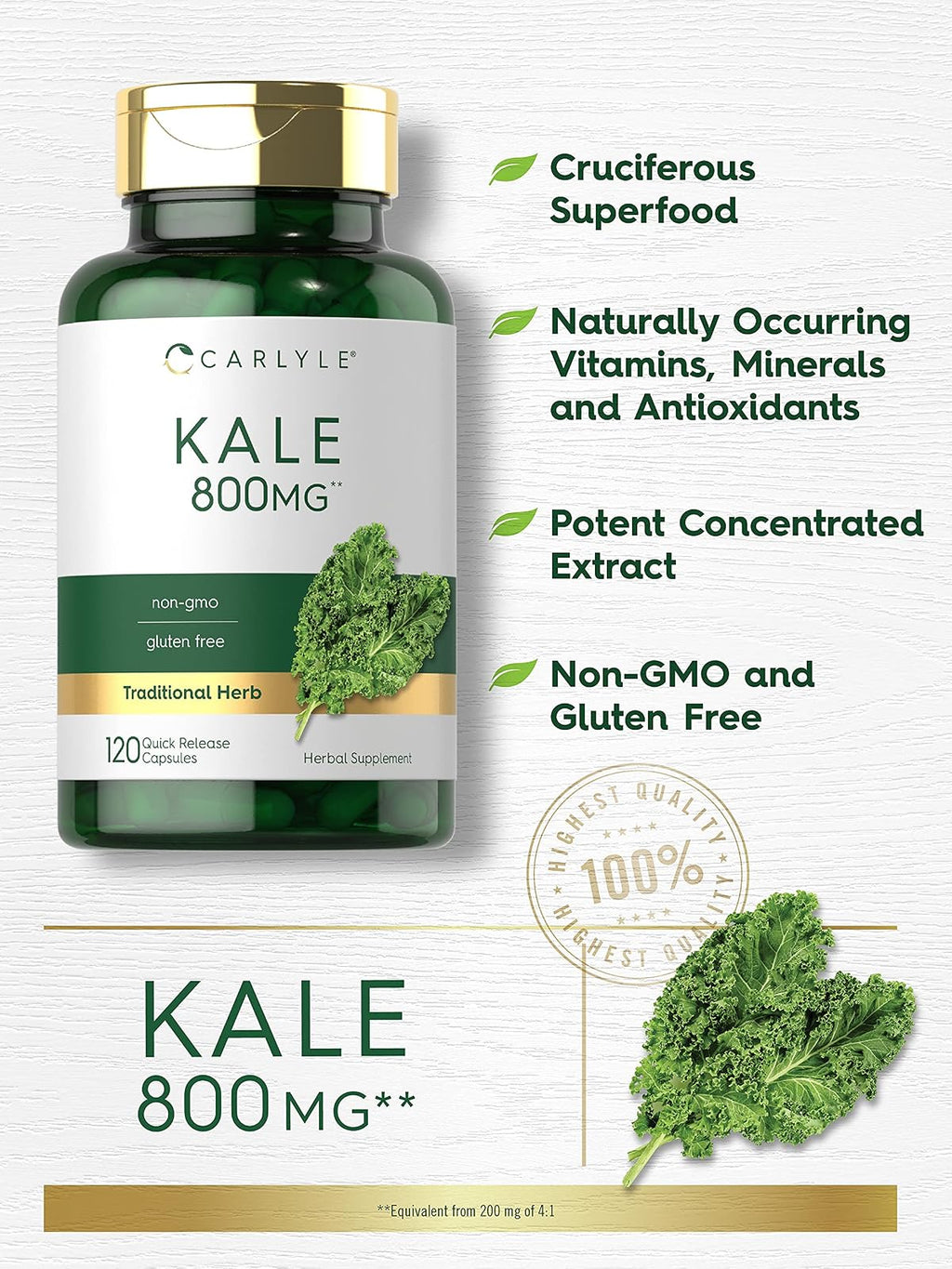 benefits of kale leaf extract