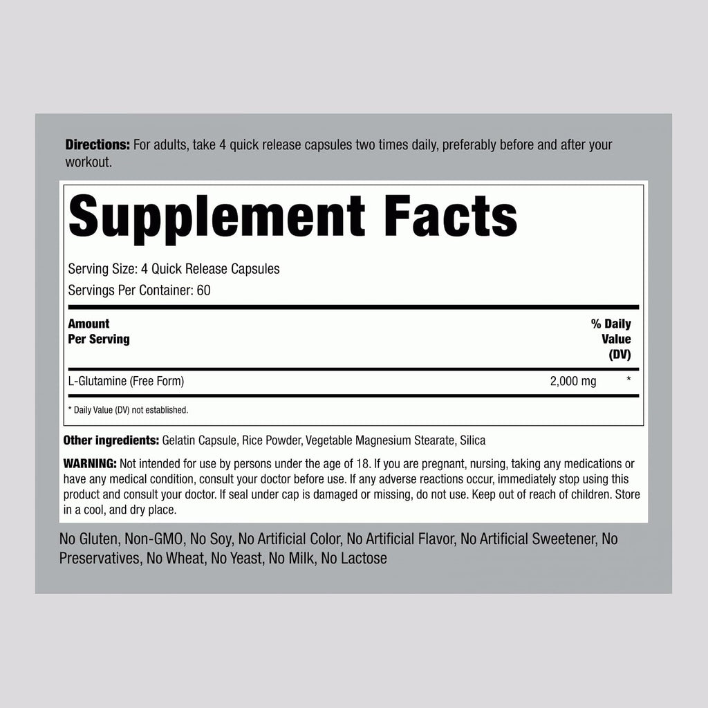 Benefits of L-Glutamine for recovery